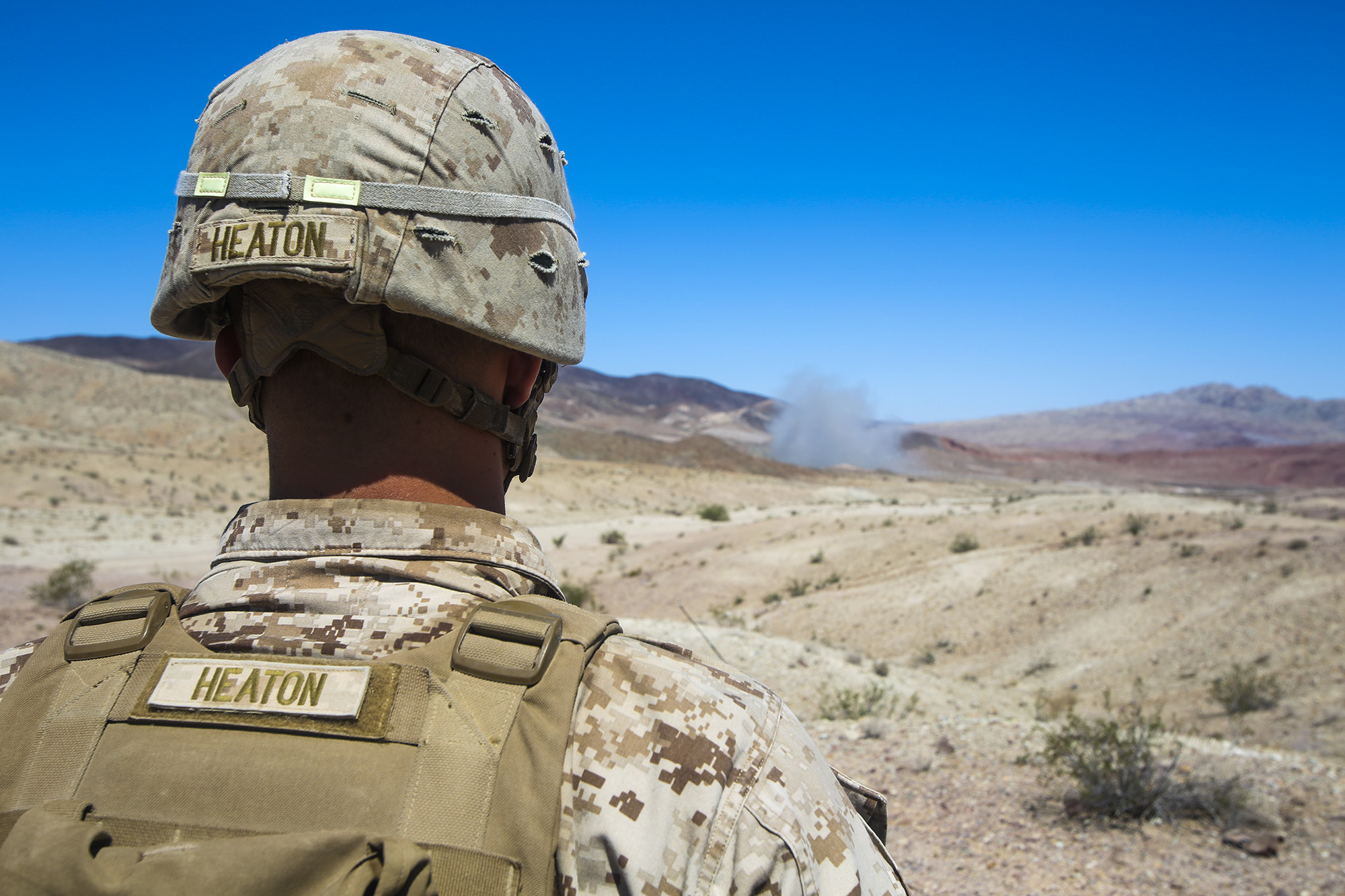 1/1 Marines Call for Fire during Large Scale Exercise 2014