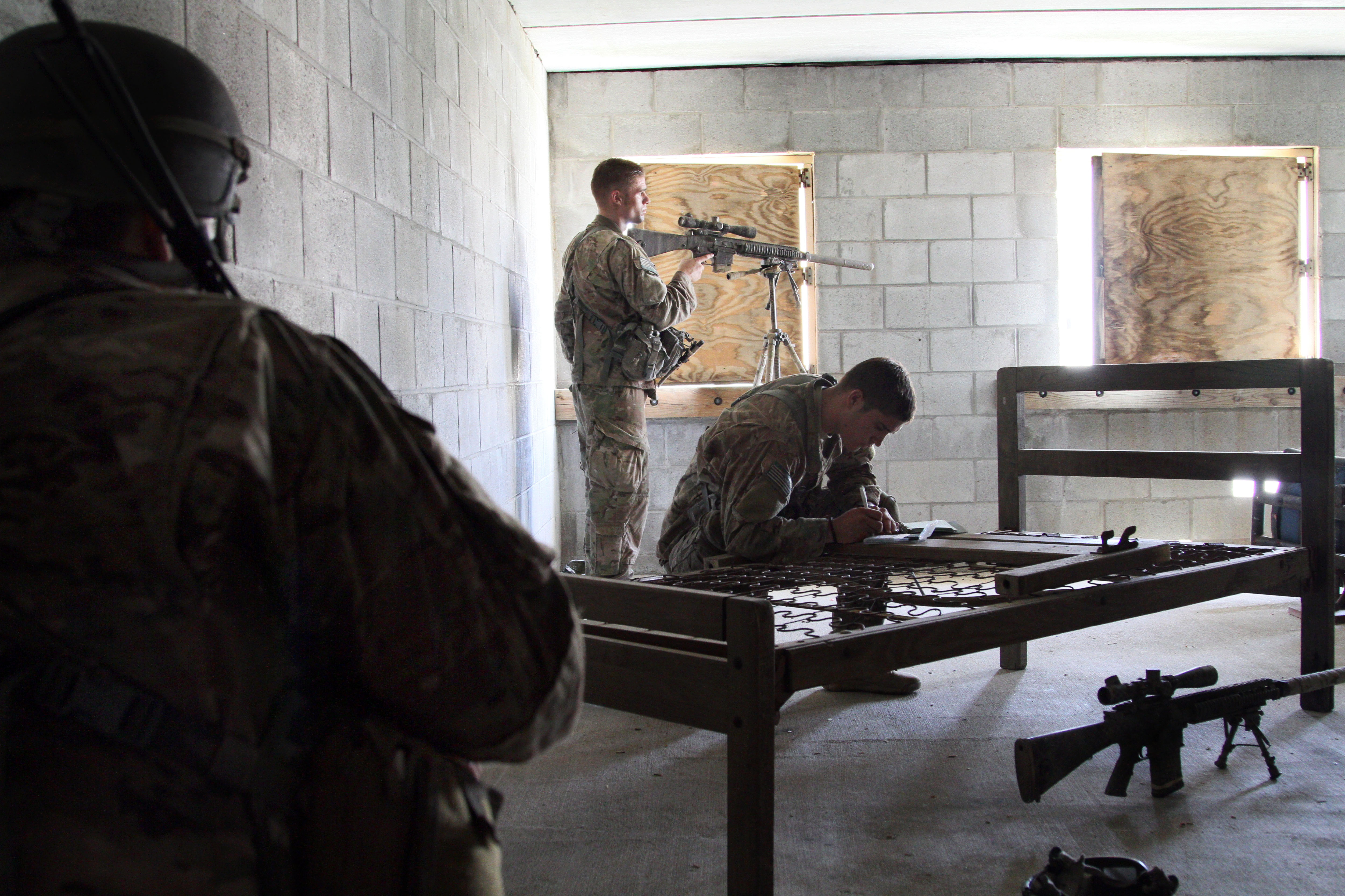 U.S. soldiers participate in field training on Fort Bragg, N.C., Aug. 7 ...