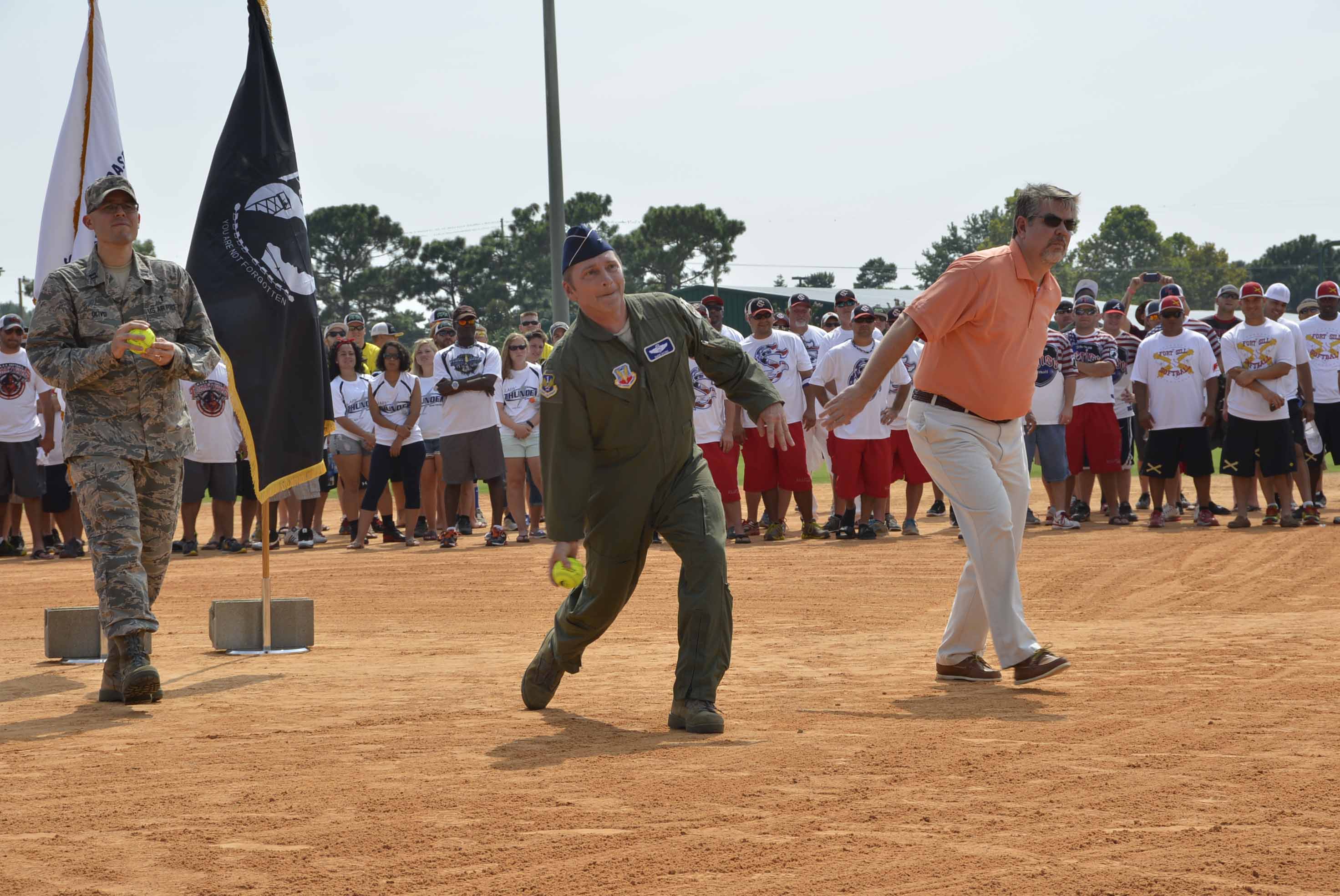 AFNORTH CV helps open annual military softball tourney
