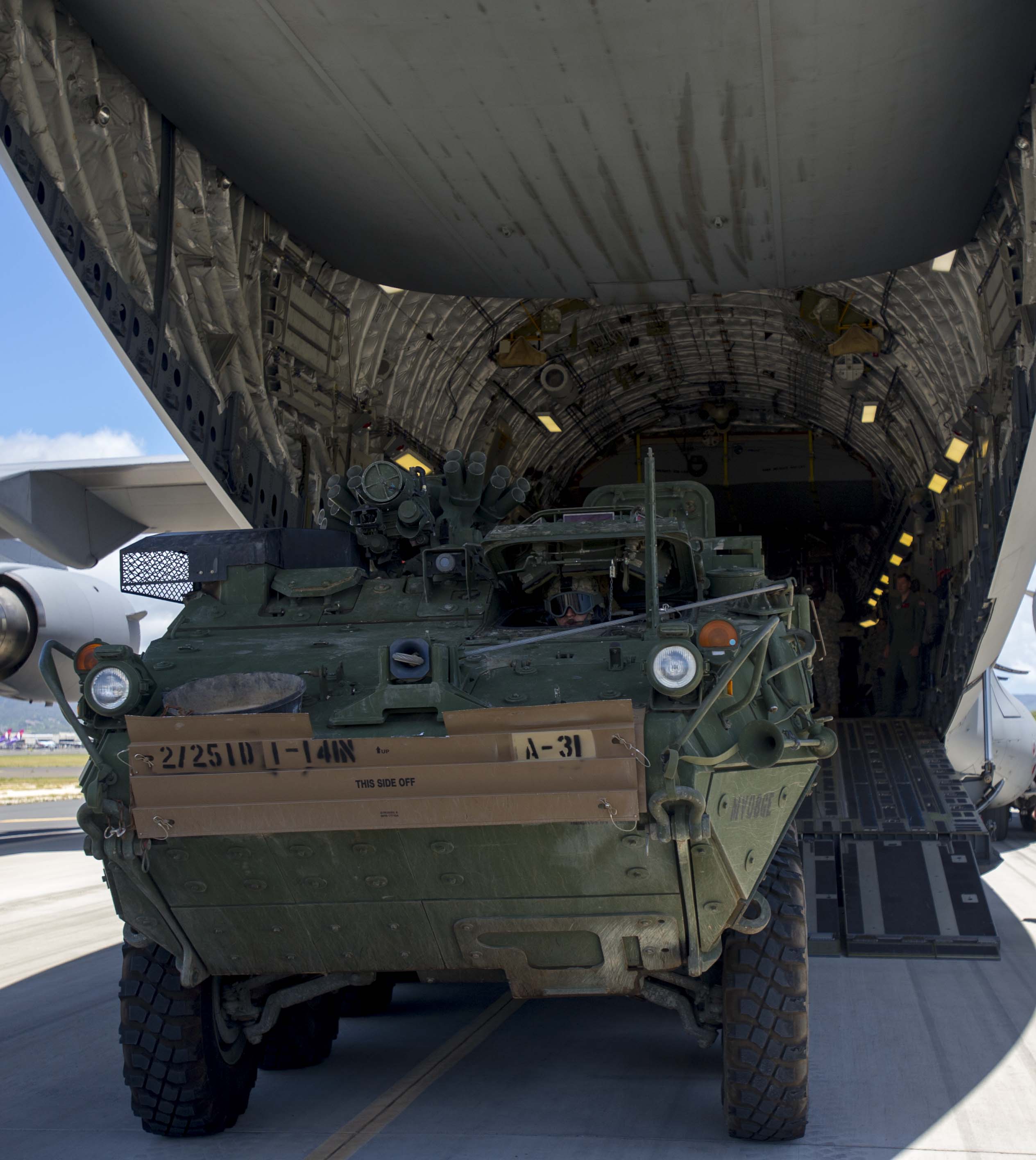 Joint effort validates ability to move Stryker vehicles via air > 15th ...