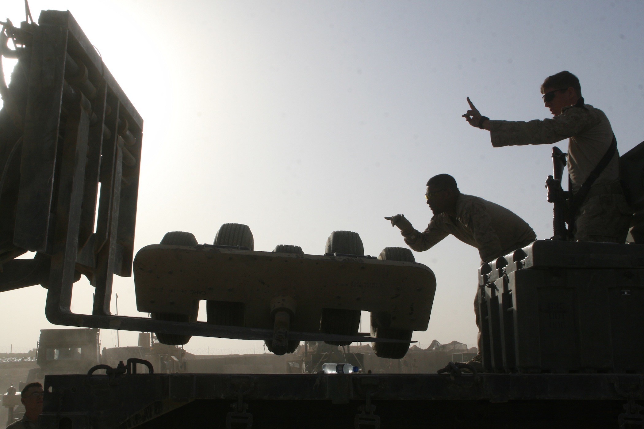 Marines with Combat Logistics Battalion 1 conduct retrograde operation ...