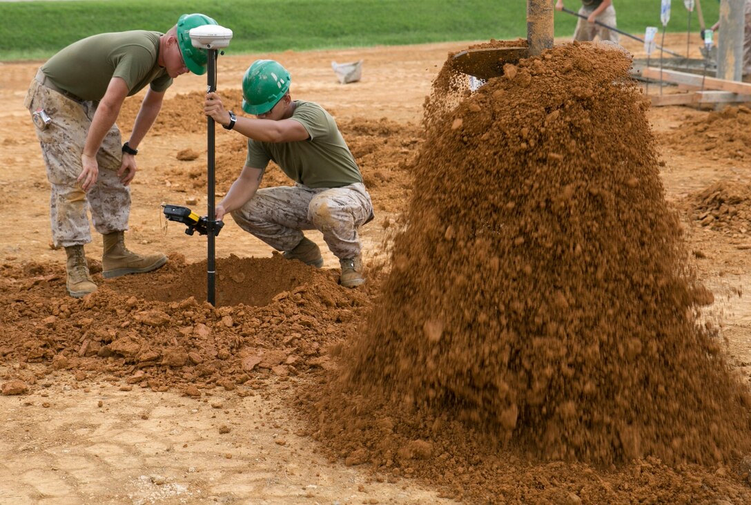 Marines Build Obstacle Course