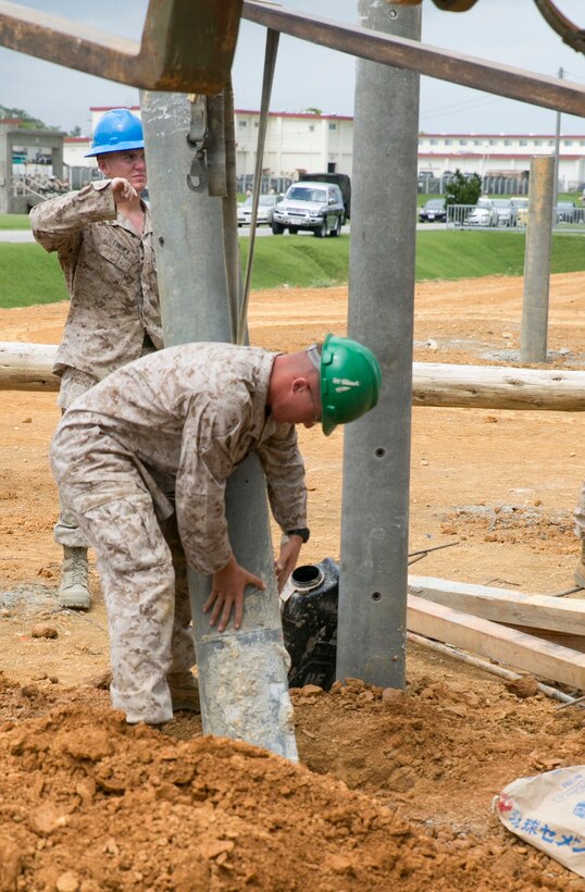 Marines Build Obstacle Course