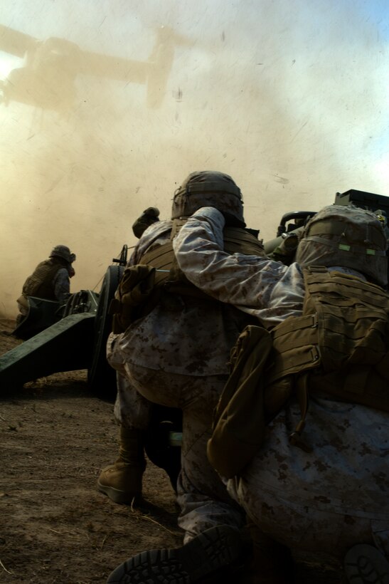 'Cannon Cockers' Practice force projection