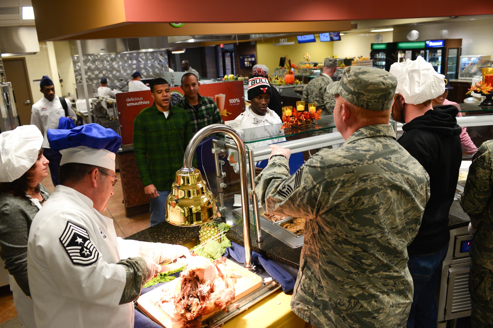 Base Leaders serve Thanksgiving meals > Ellsworth Air Force Base ...