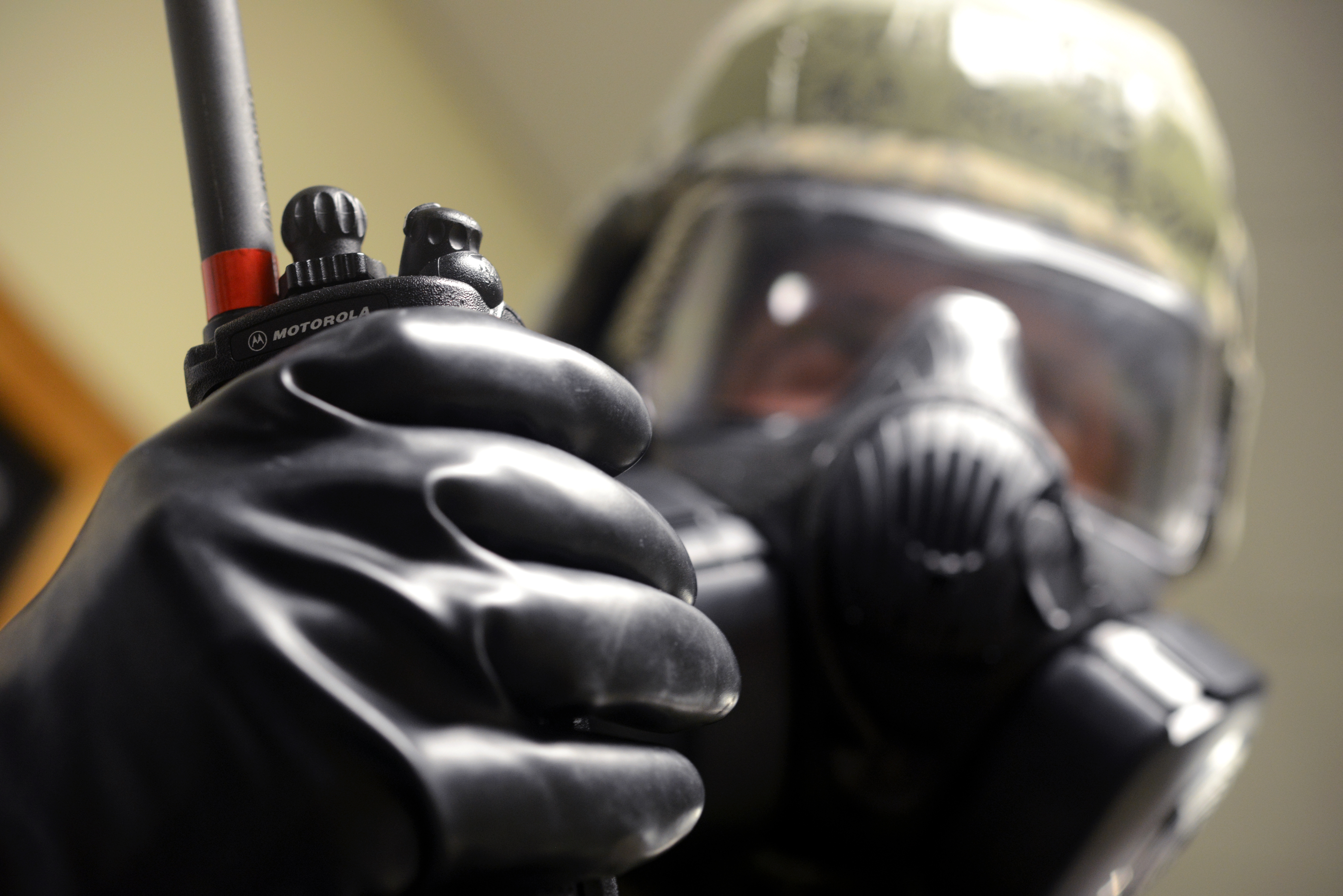 Airmen don gas masks, training gear for MFE > Kadena Air Base > News
