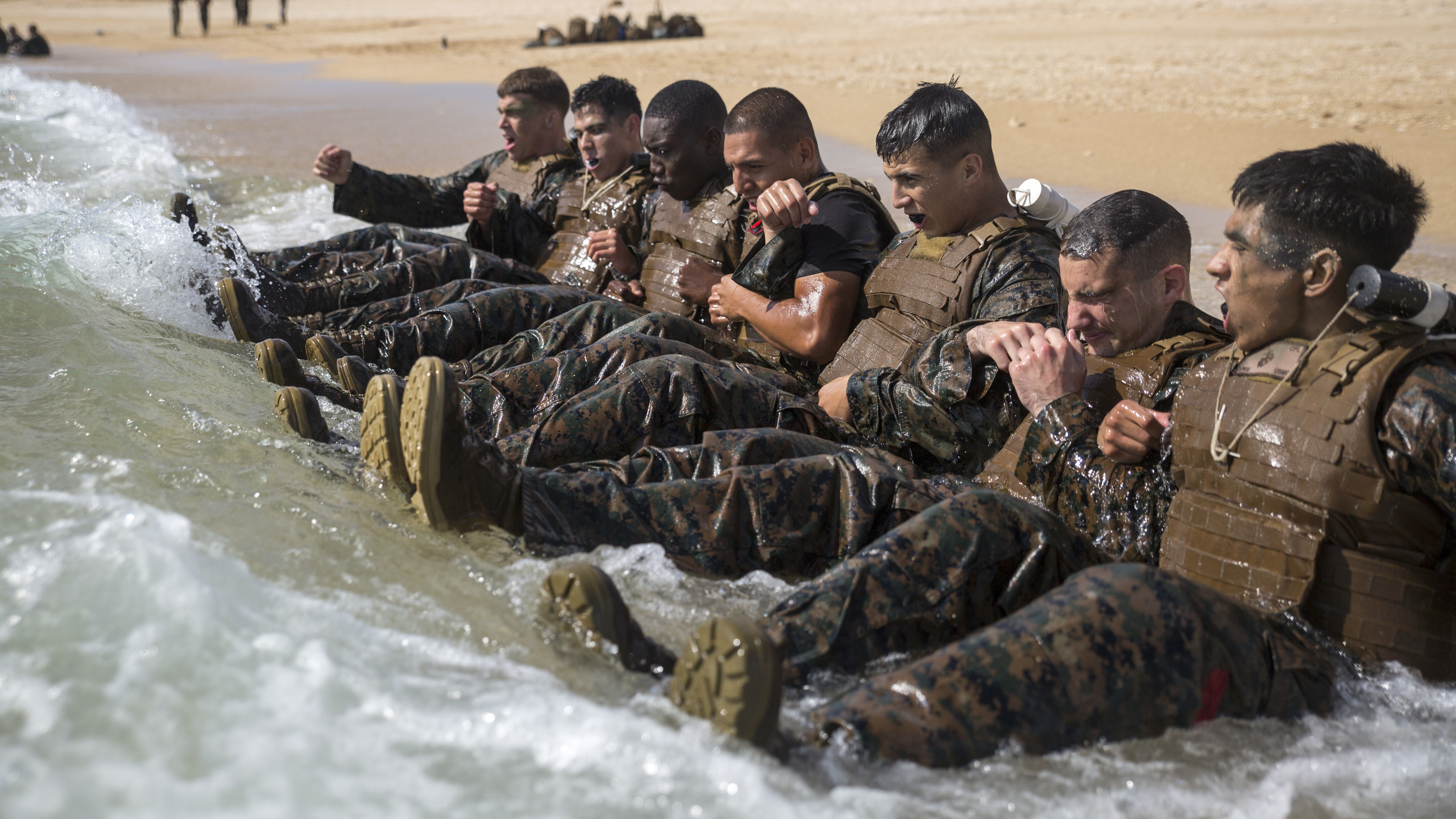 MCMAP instructor course tests Marines endurance on the beaches of Okinawa