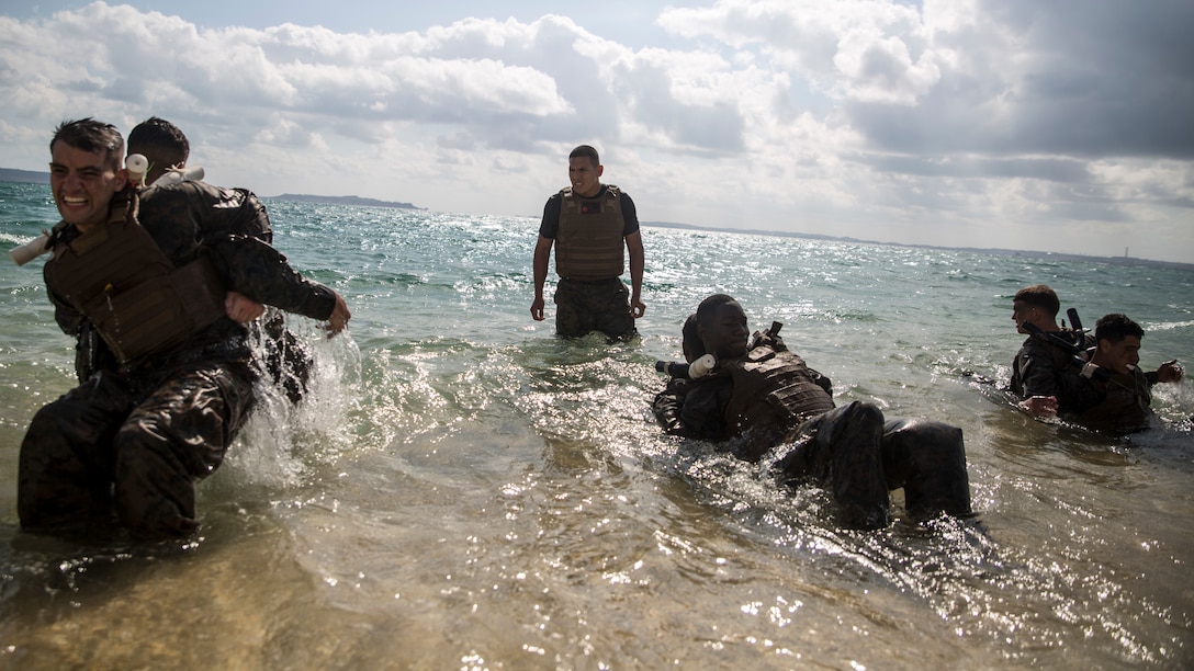 MCMAP instructor course tests Marines endurance on the beaches of Okinawa