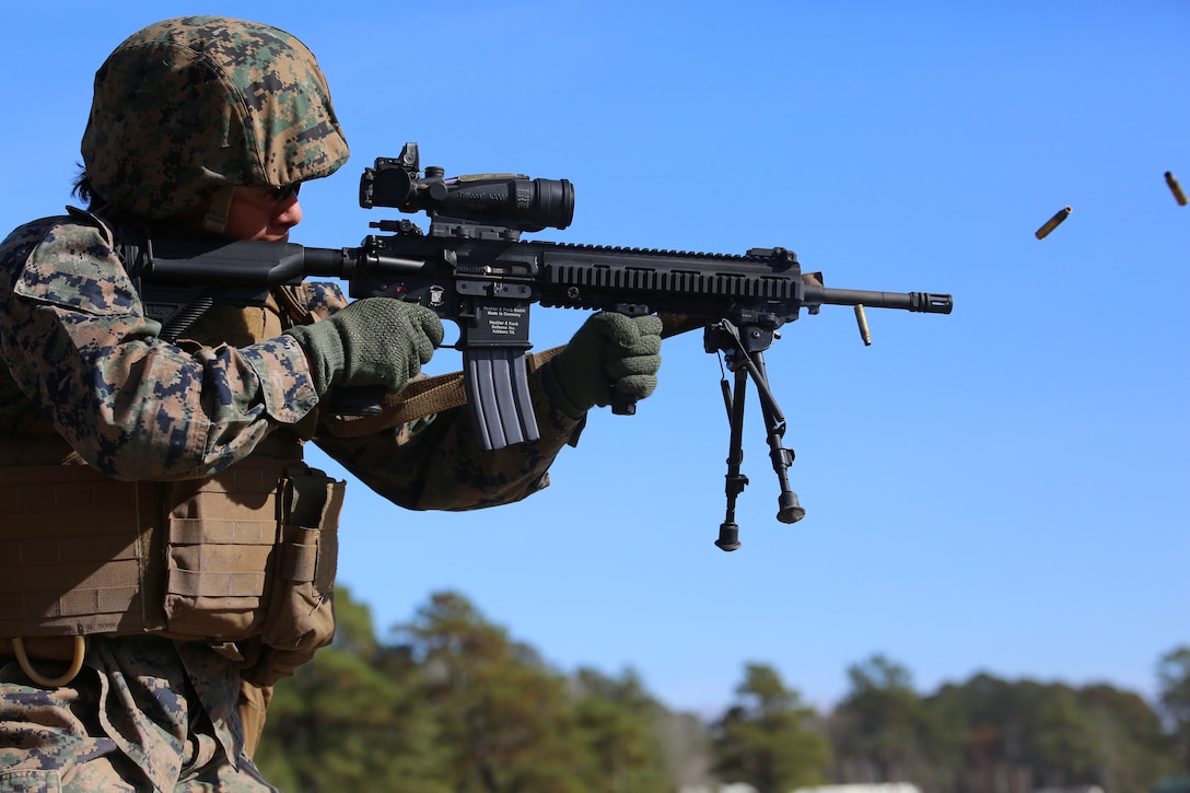 Integrated Task Force Marines drive home M27 IAR 101