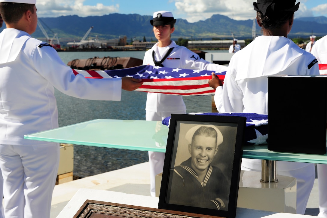 A photo is displayed of Navy Chief Petty Officer Robert C. Knight at ...