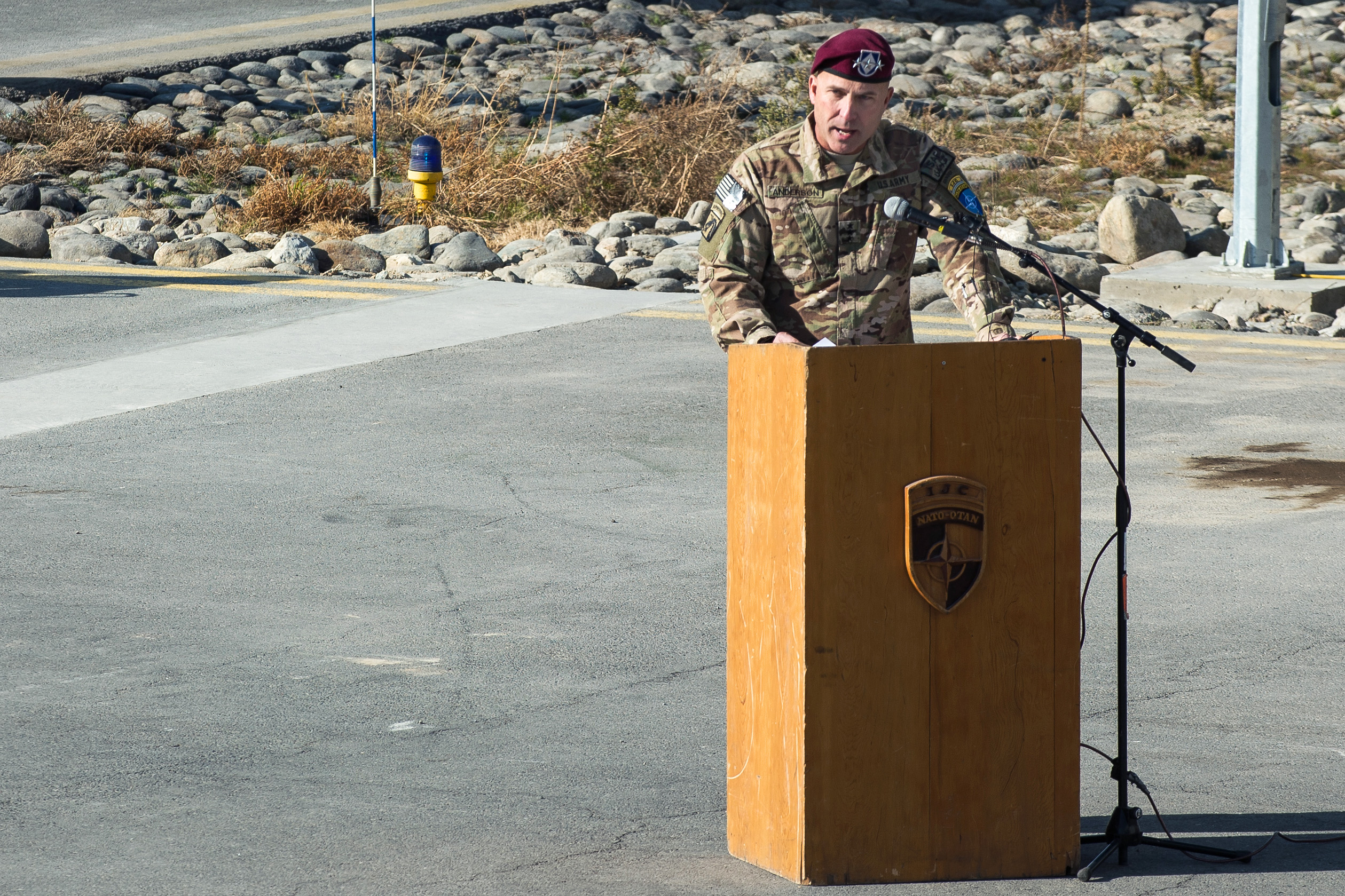 U.S. Army Lt. Gen. Joseph Anderson, commander of International Security ...