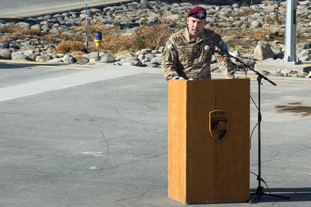 U.S. Army Lt. Gen. Joseph Anderson, commander of International Security ...