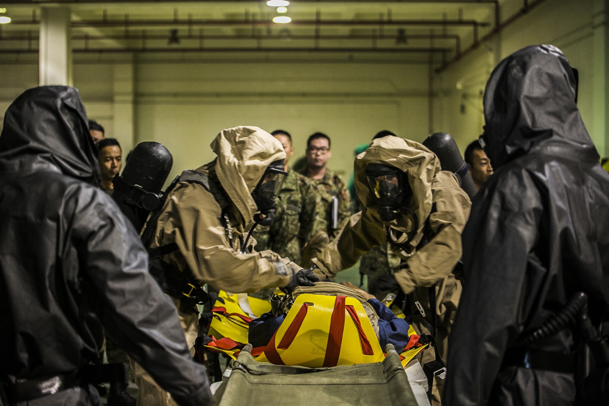 Military CBRN defense capabilities displayed across Okinawa