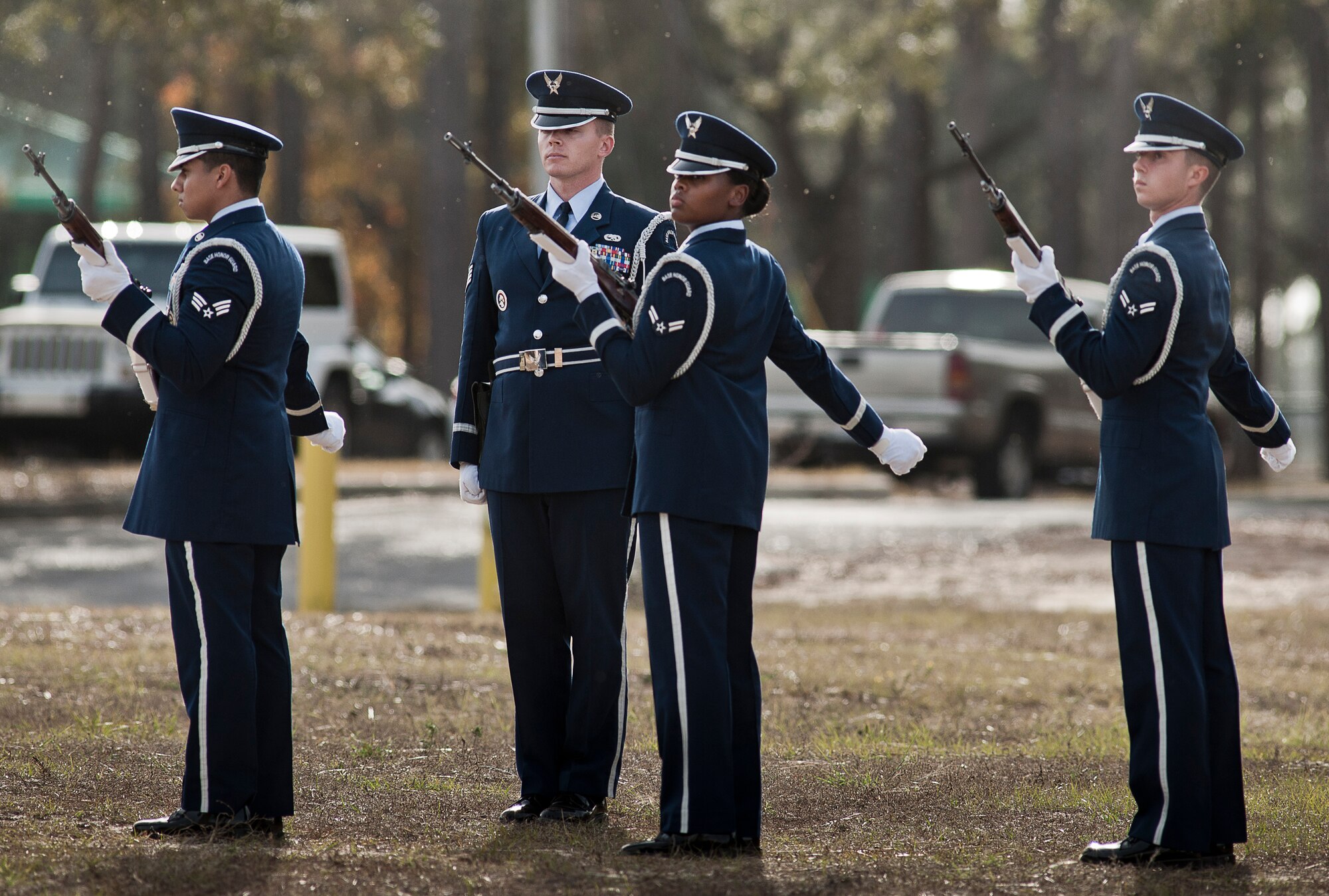 Honor Guard graduates new members at new location > Eglin Air Force ...