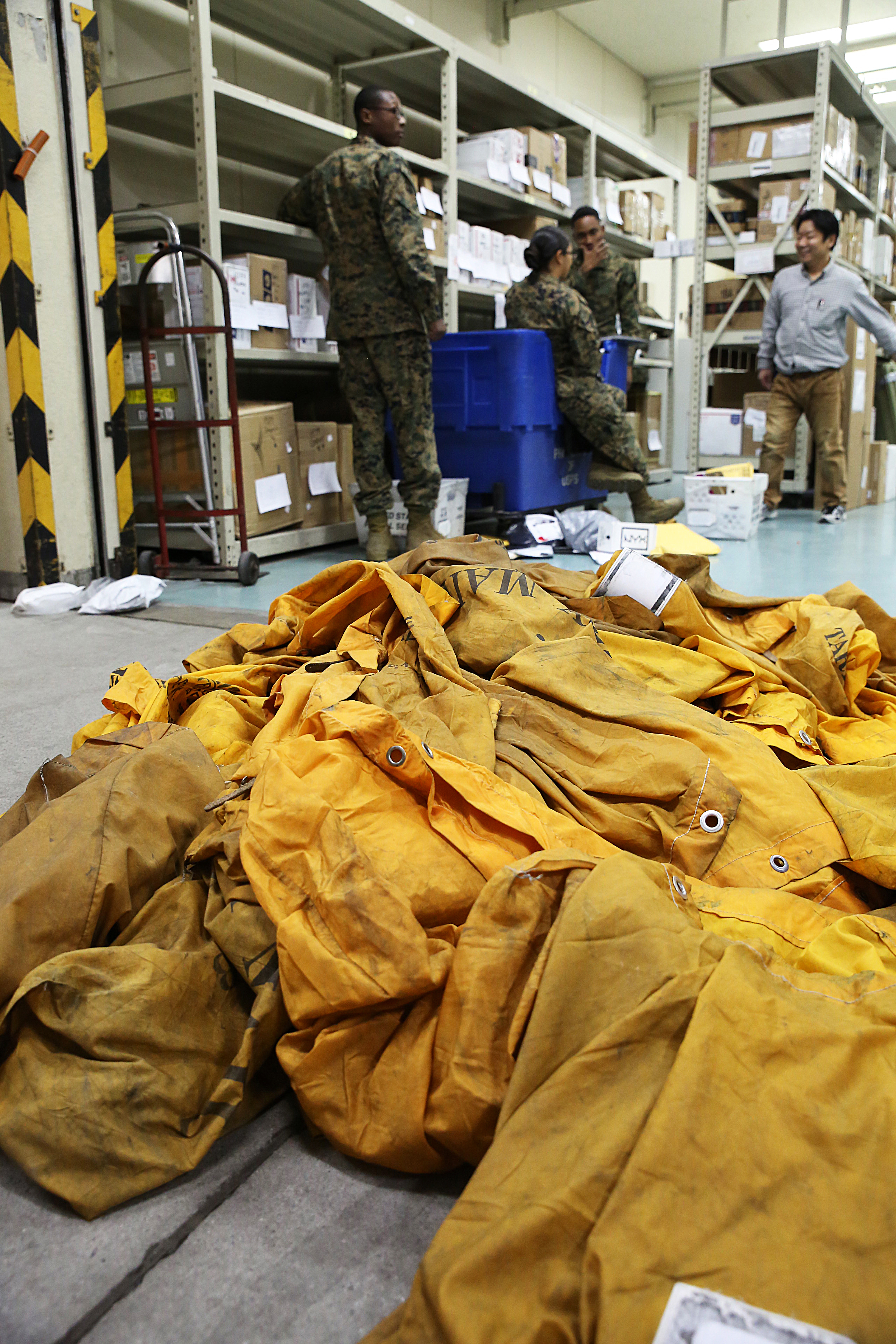 Postal Marines battle busy holiday season