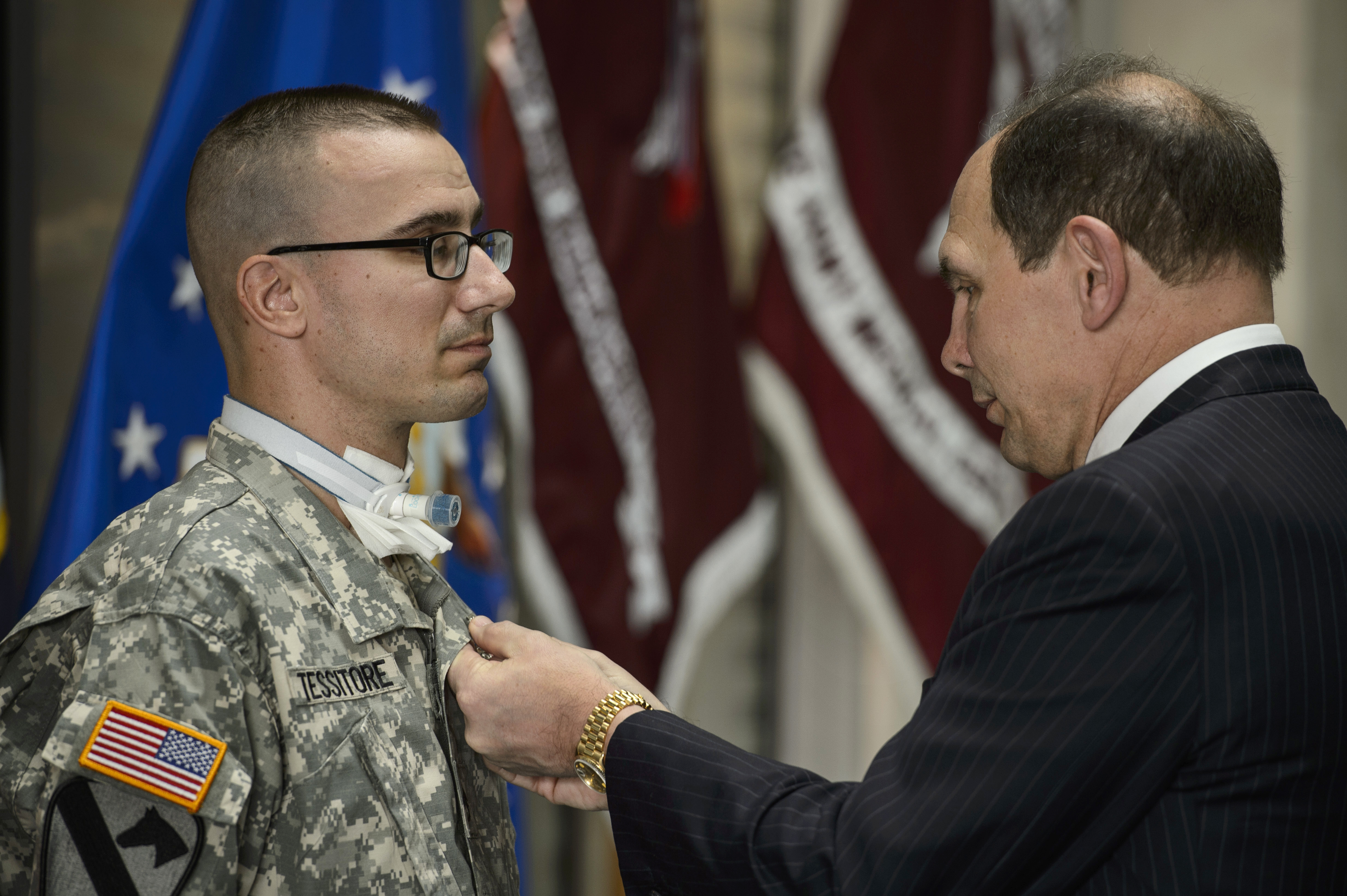 Veterans Affairs Secretary Robert A. McDonald presents Army Staff Sgt ...