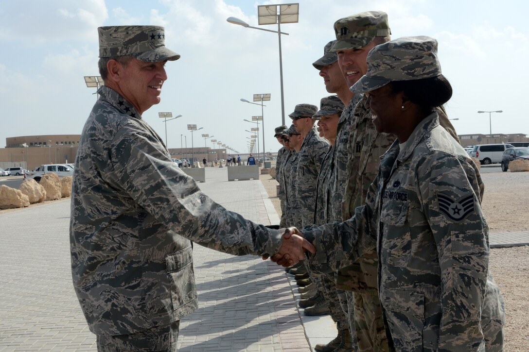 CSAF visits Team Al Udeid