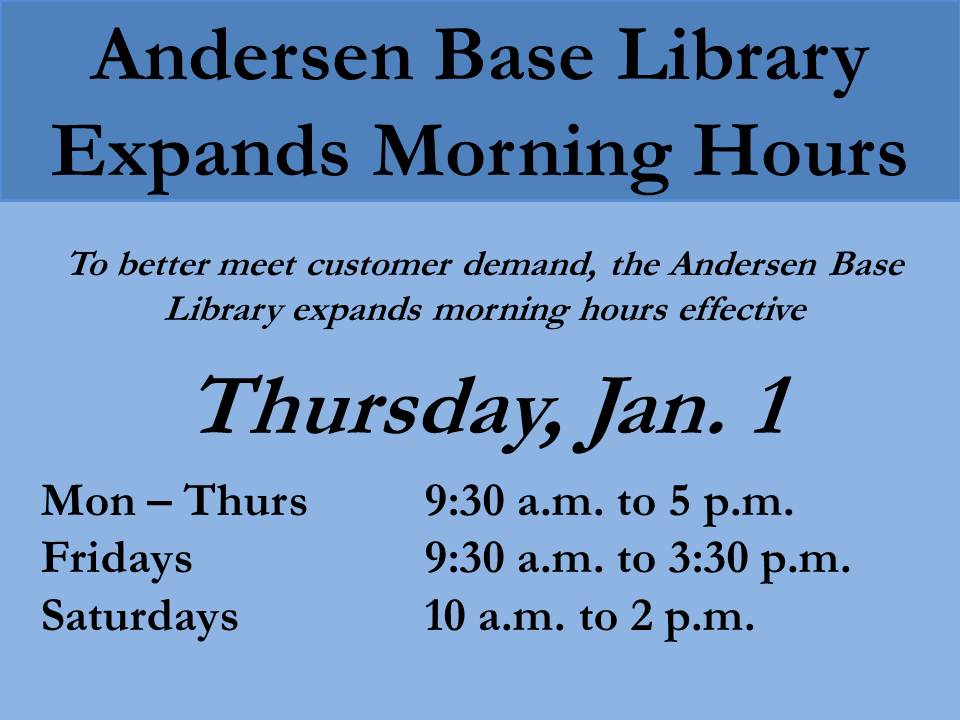 Library Hours expanding