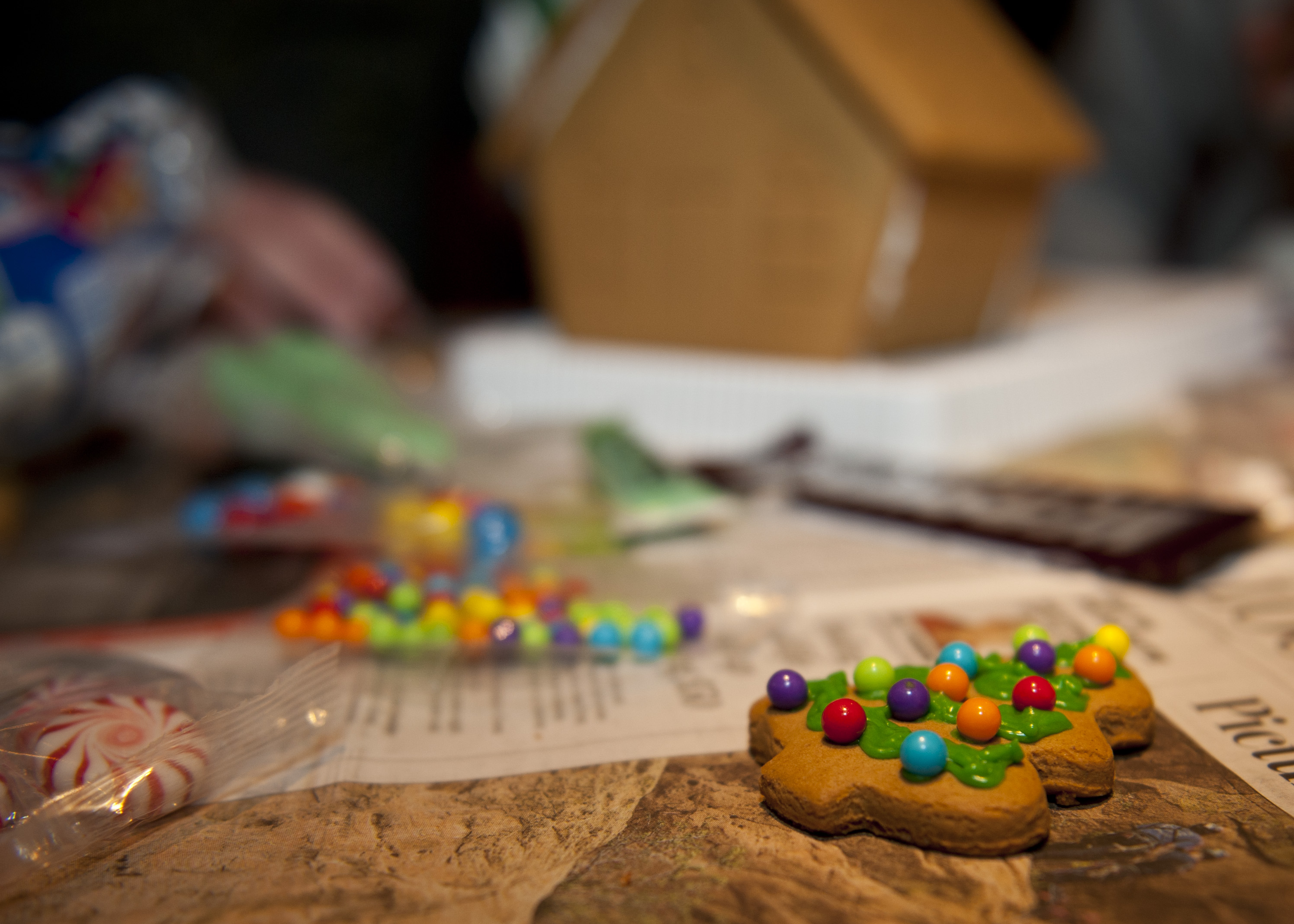 Airmen create edible art at gingerbread house building contest ...