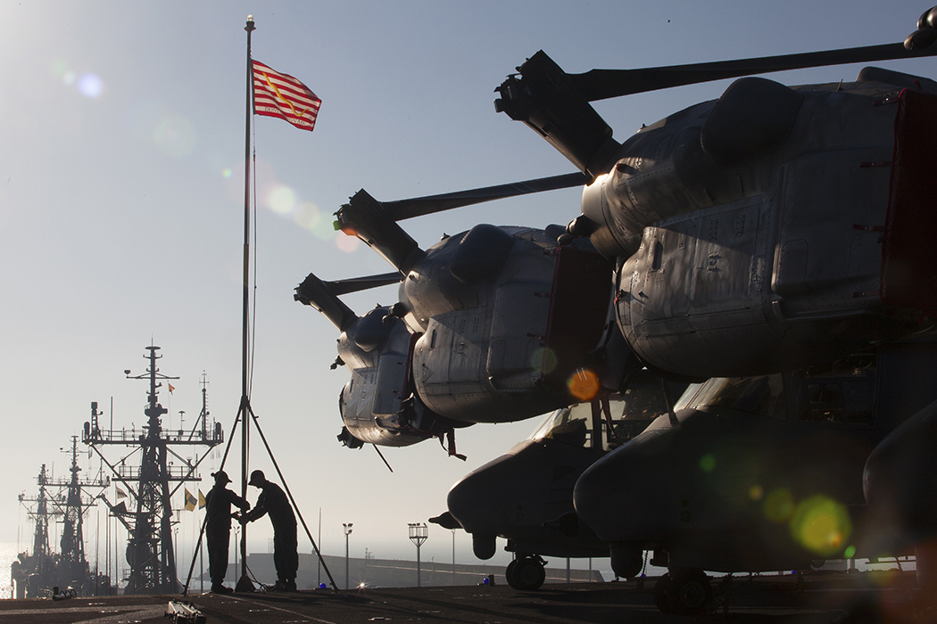 Conducting naval operations in the U.S. 6th Fleet