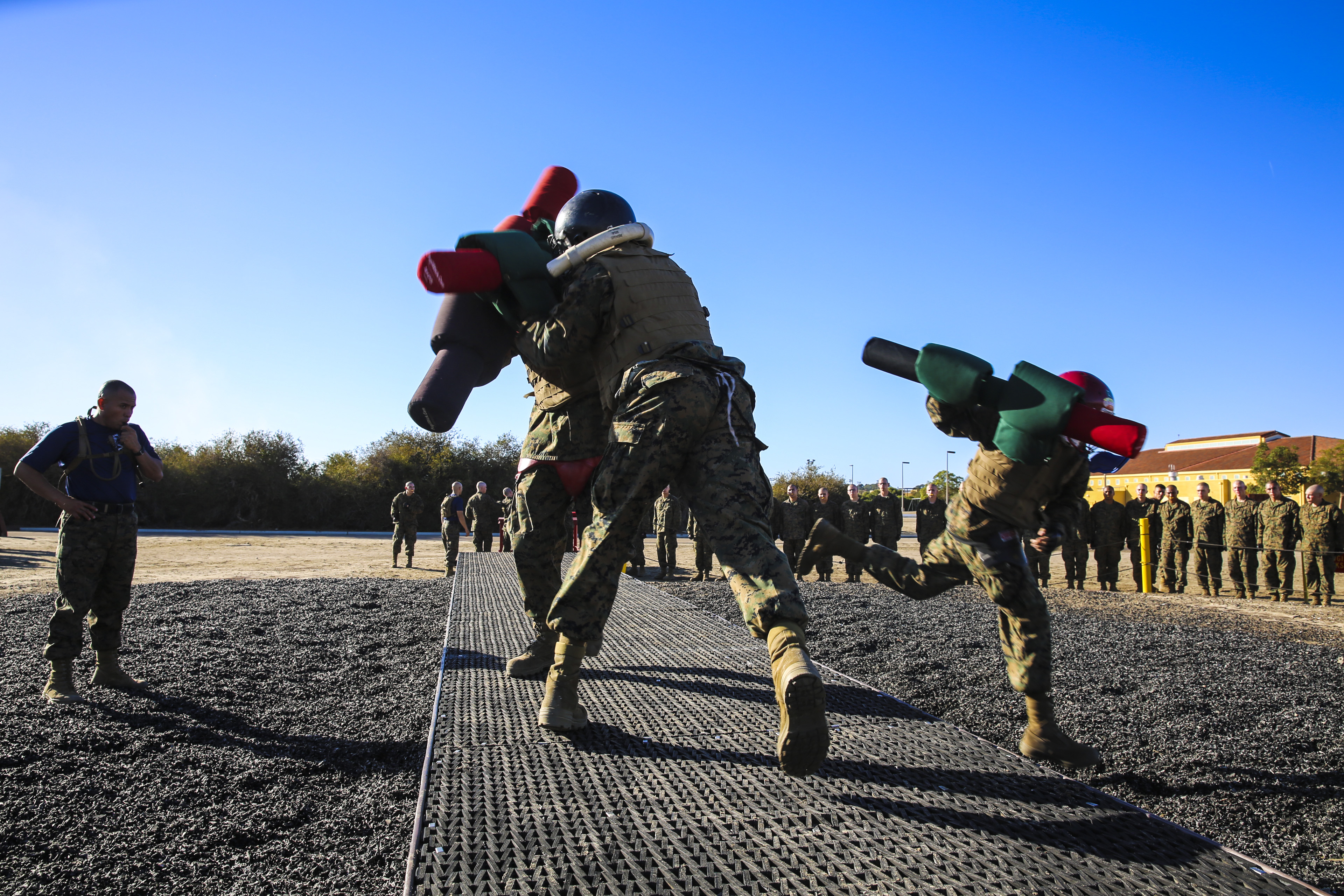 Co. L goes toe to toe in Pugil Sticks II