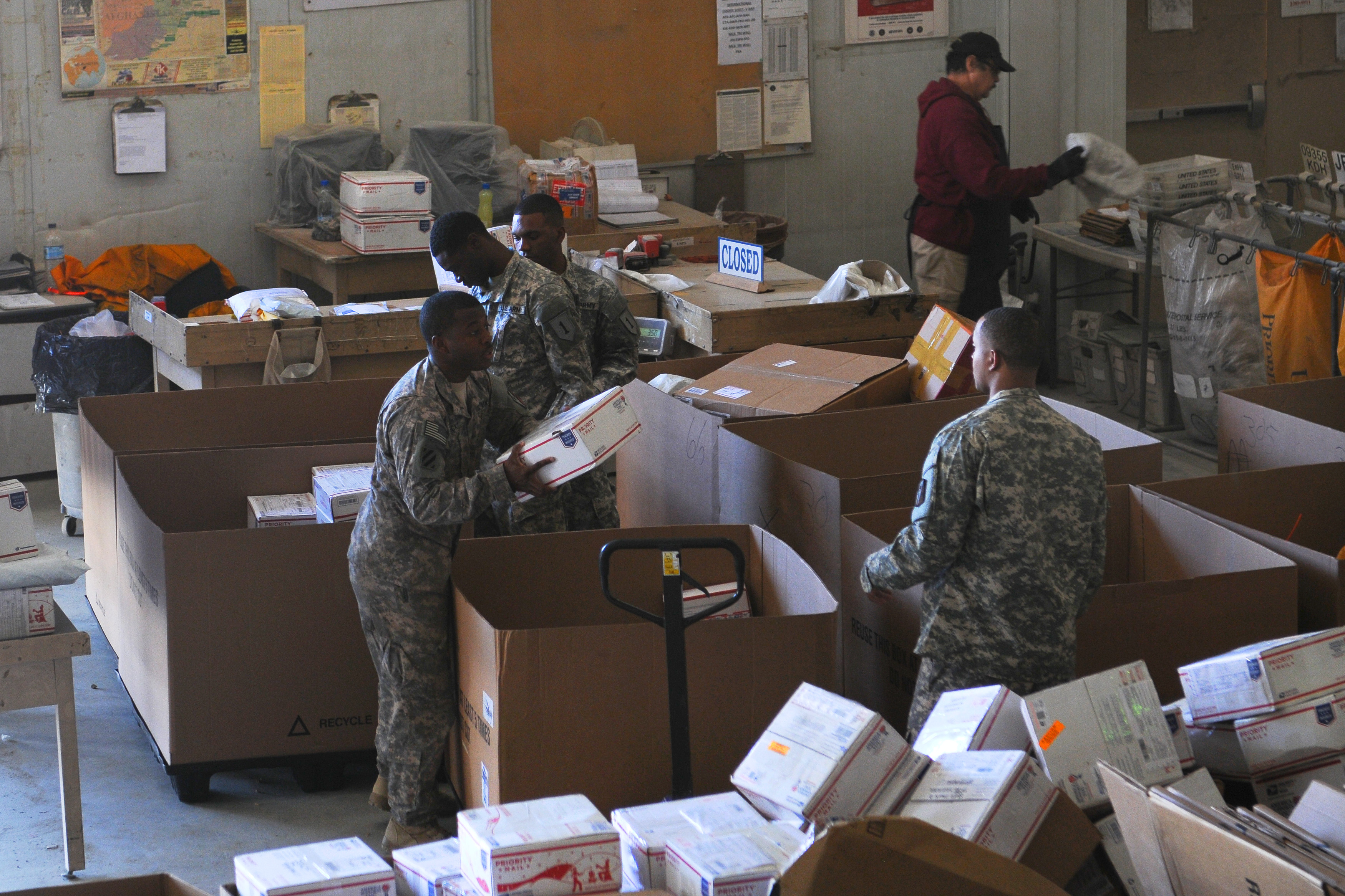 U.S. Army Spc. Mark Bickley, from left, U.S. Army Pfc. Javaris Cole, U ...