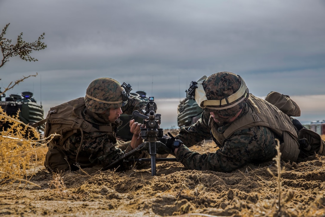 15th MEU Marines train in combined arms training