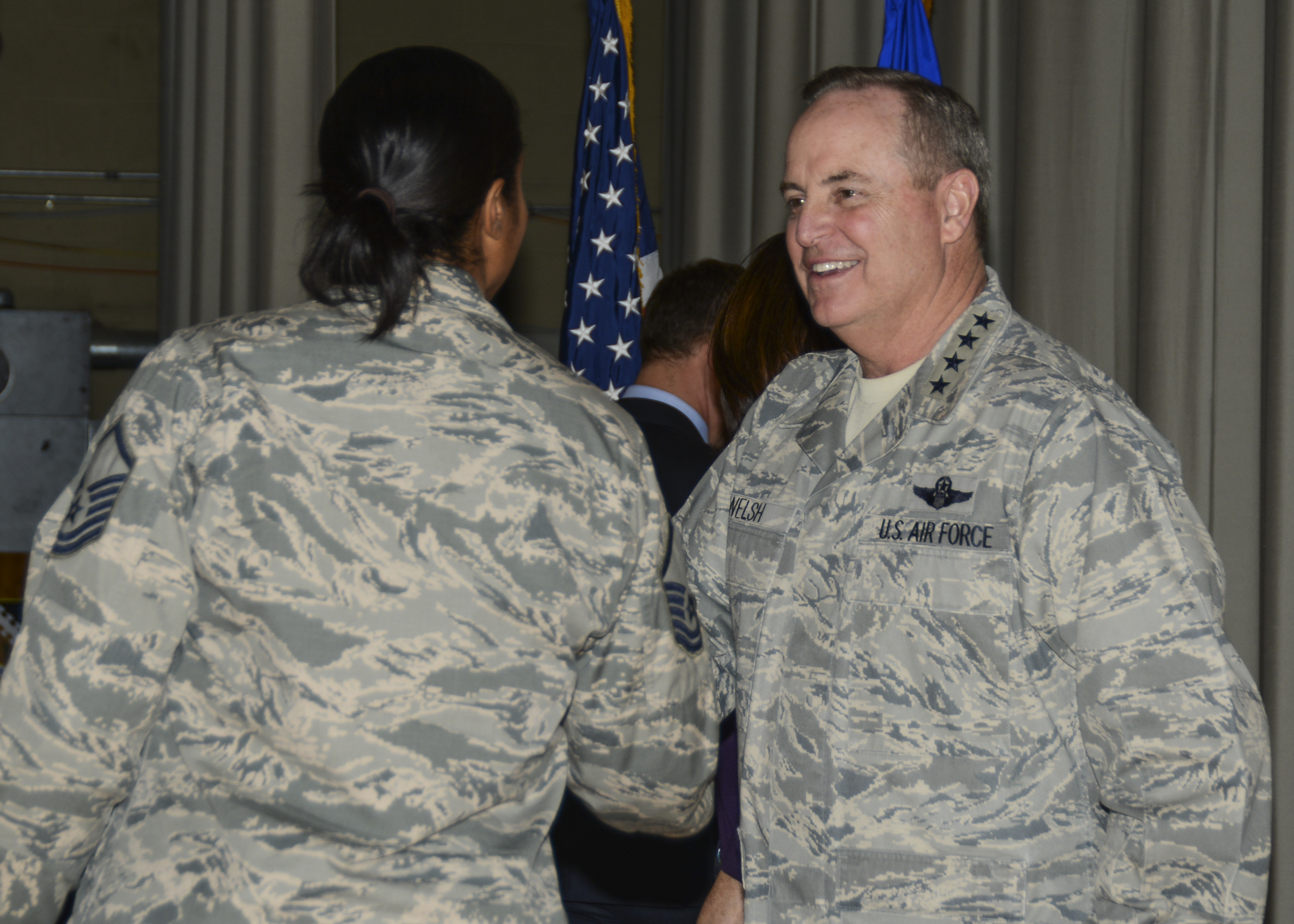 Gen. Mark Welsh visits Edwards AFB