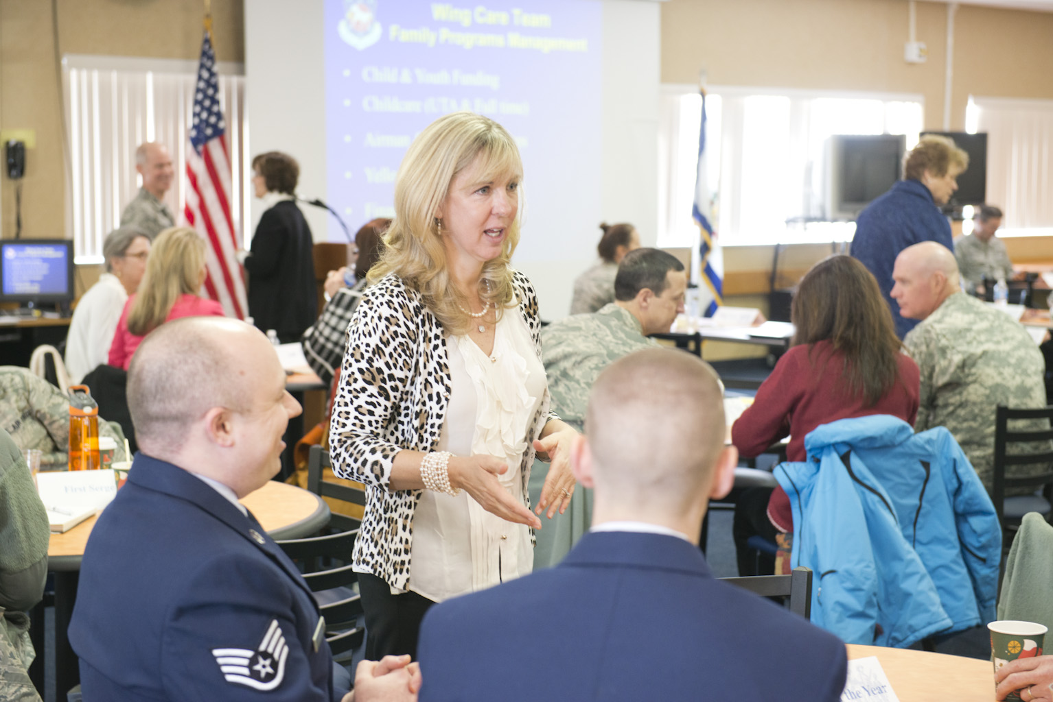 Spouses of ANG leadership launch base tour to improve programs for ...