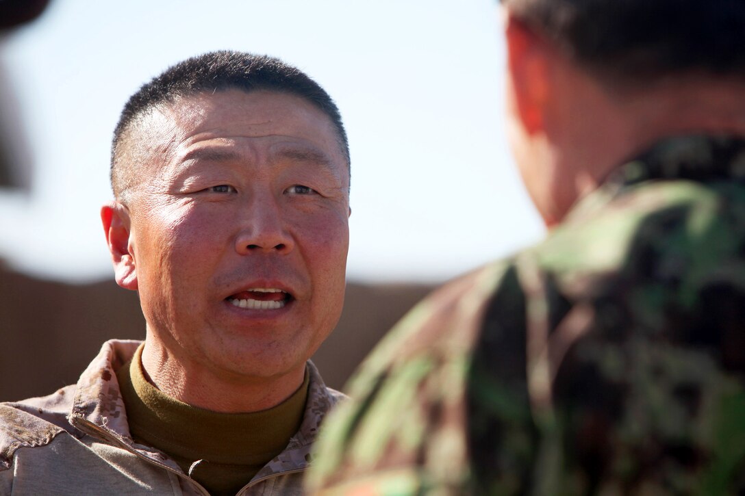 U.S. Marine Corps Brig. Gen. Daniel D. Yoo, commanding general of the ...