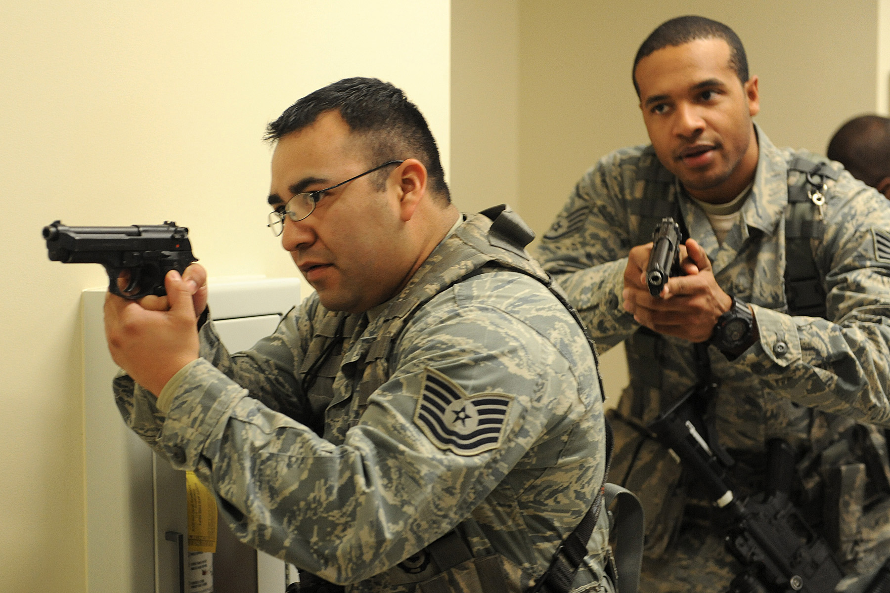 Base trains for active shooter scenario