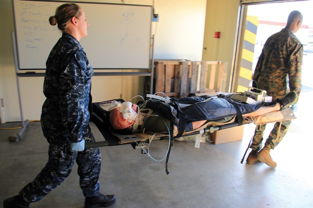 Corpsmen perfect lifesaving steps