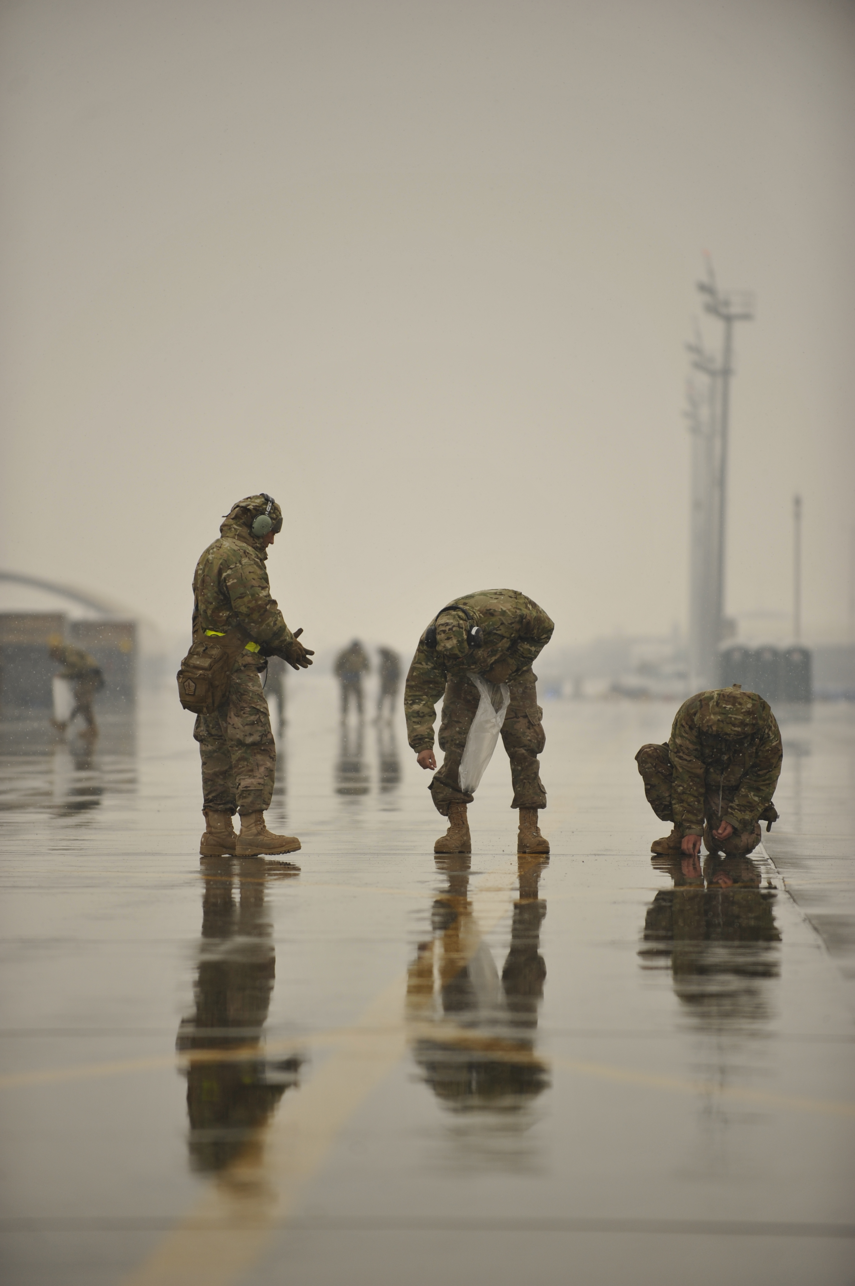 FOD walk in the snow