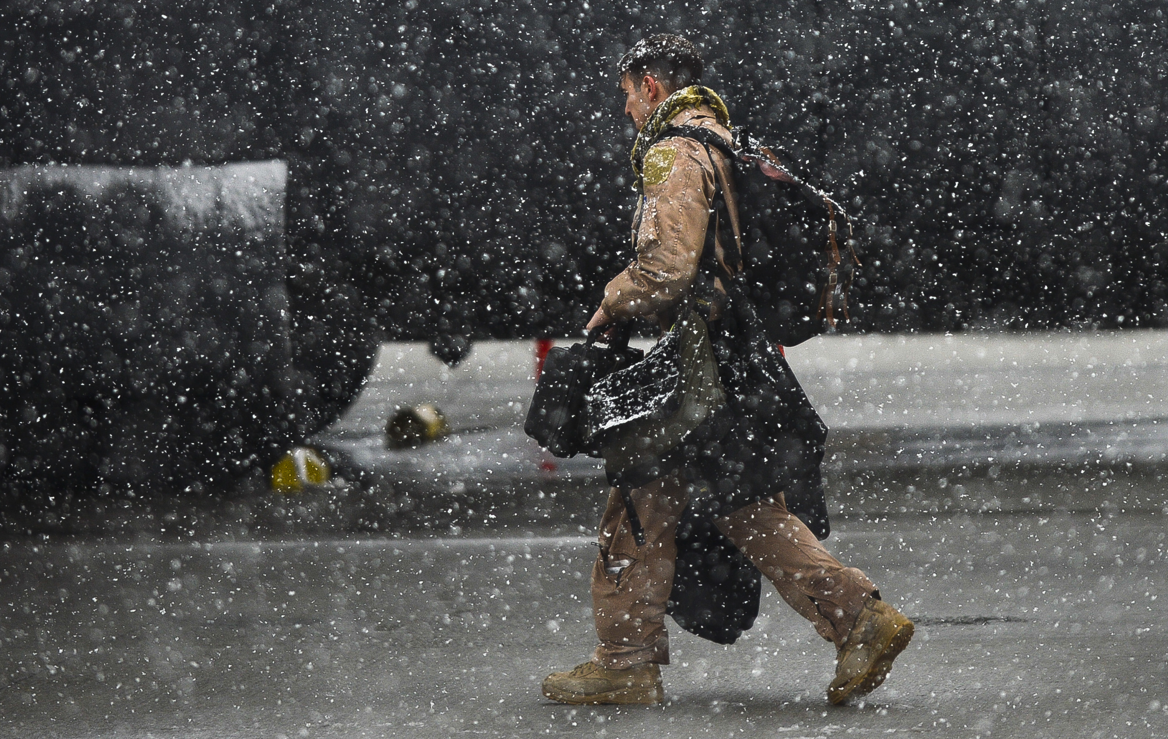 Bagram Airfield Snow Day > U.S. Air Forces Central > Display