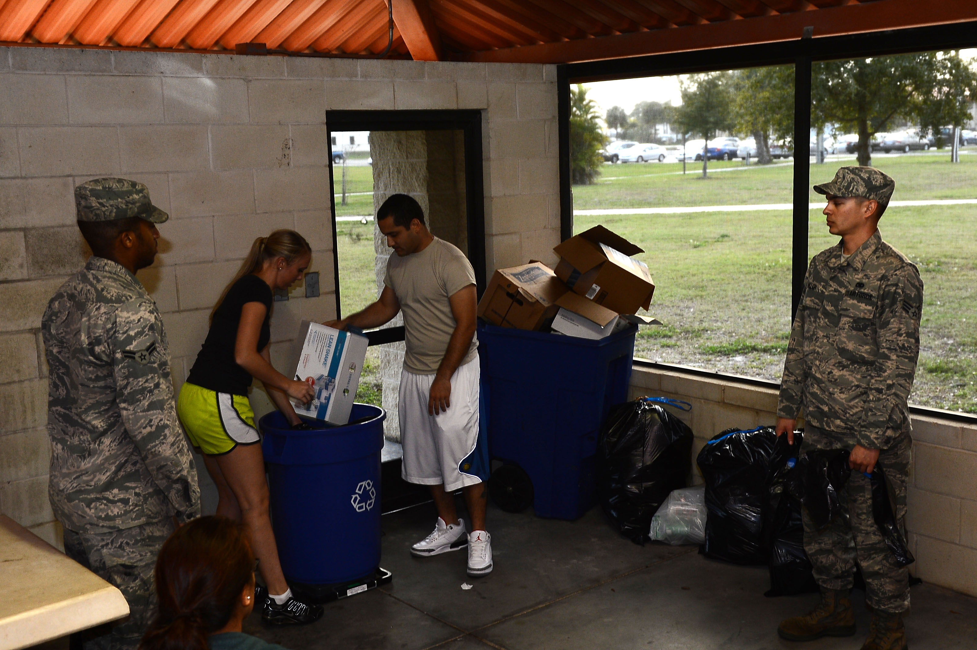 MacDill's first recycle team > MacDill Air Force Base > Display