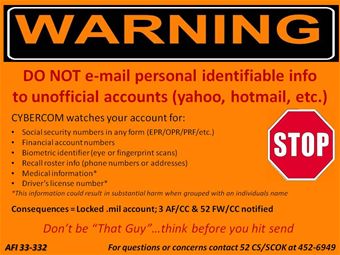 PII security strikes back > Spangdahlem Air Base > News