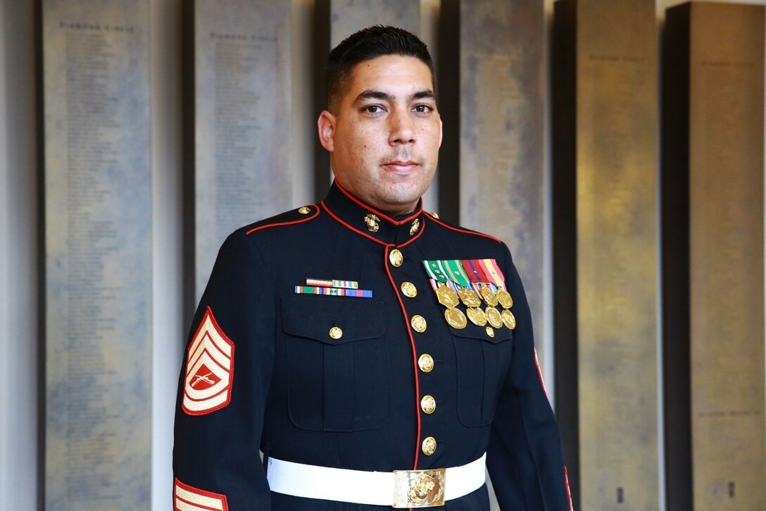 Marine Corps Gunnery Sgt. Tracy Martinez, enlisted conductor for the ...