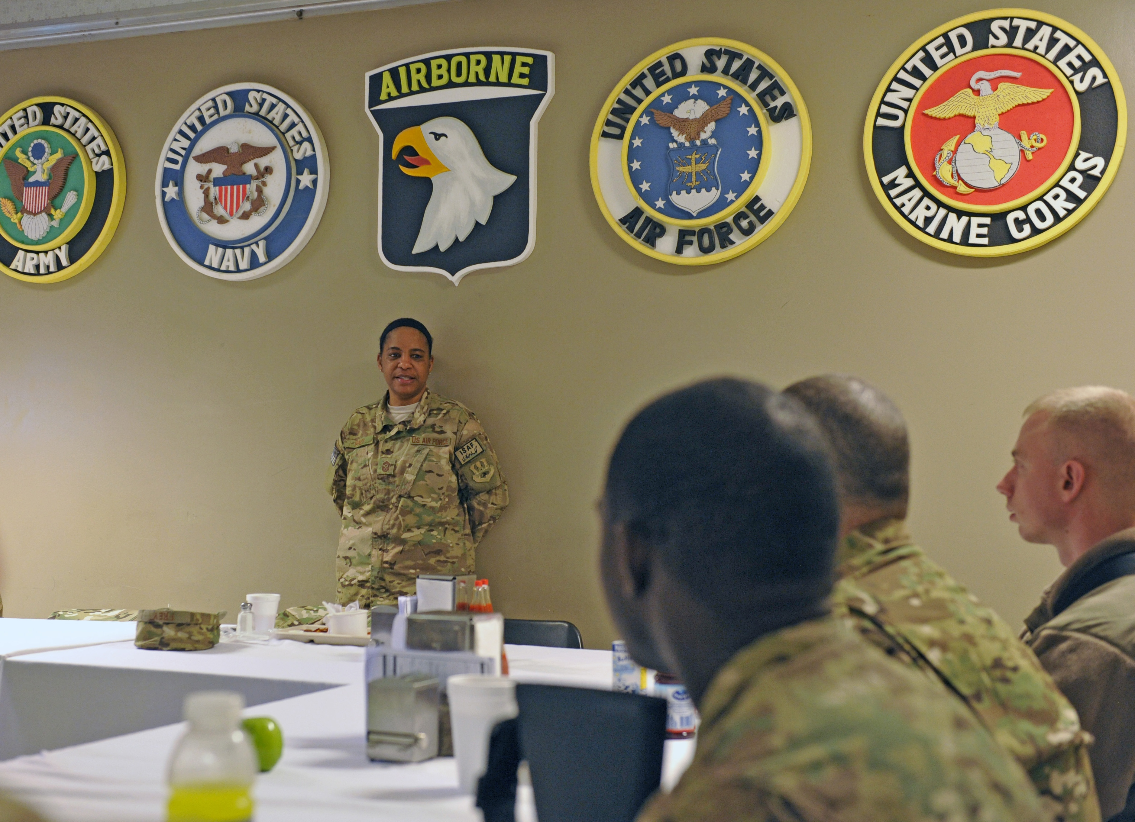 AFCENT Command Chief visits 455th AEW