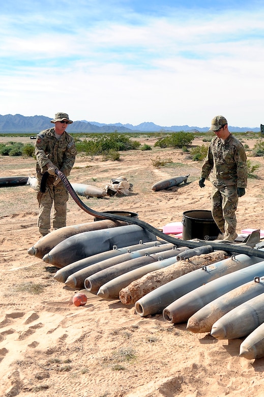 Explosive Ordnance Disposal Airmen clear range > Air Education and ...