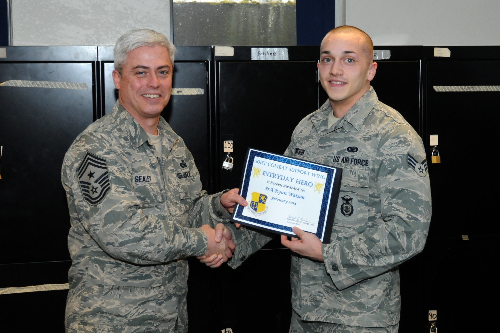 501st CSW Everyday Hero > 501st Combat Support Wing > Article Display