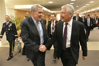 Hagel Bids Farewell to U.S. Ambassador to NATO | U.S. Department of War