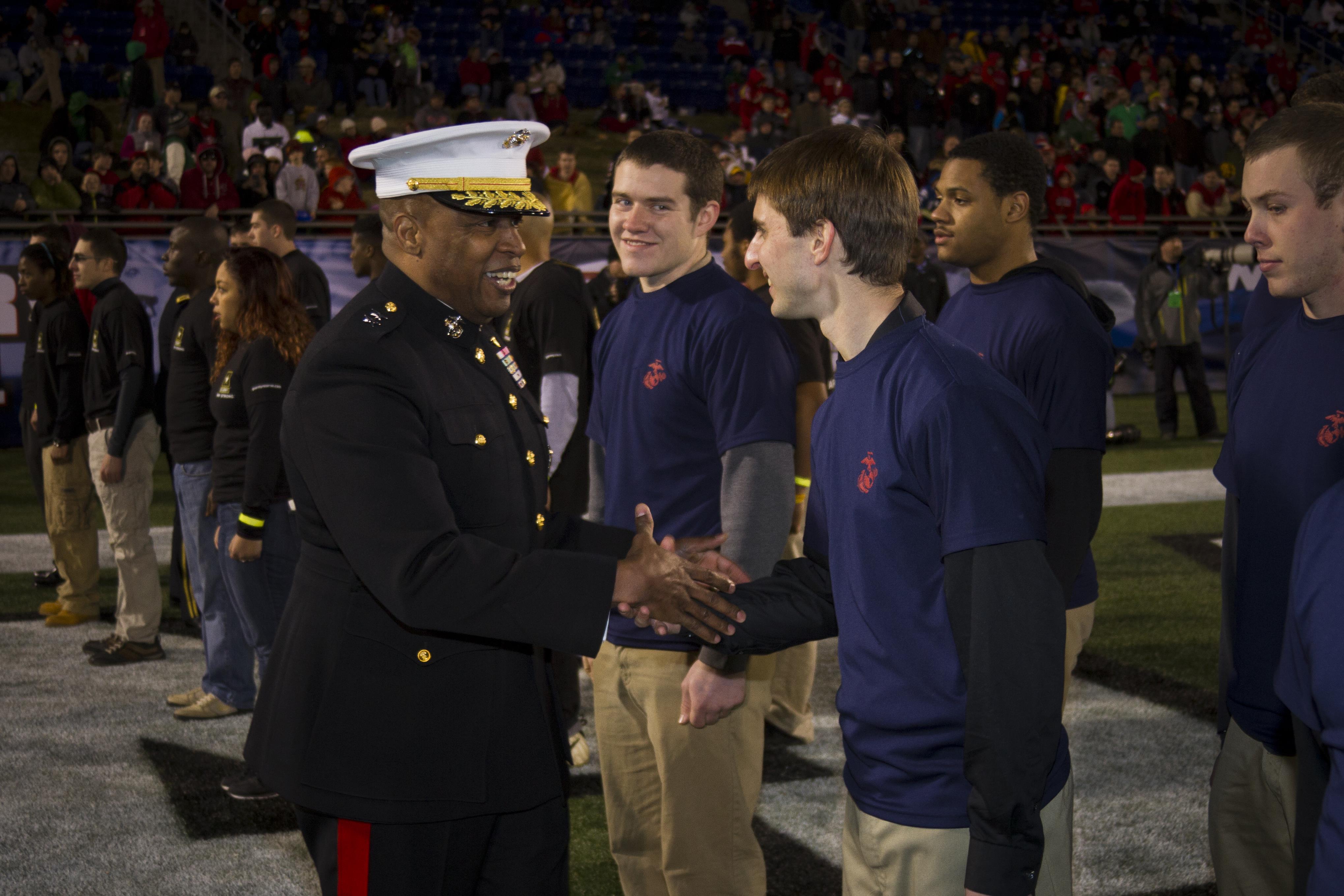 Marines among those honored at Military Bowl in Annapolis