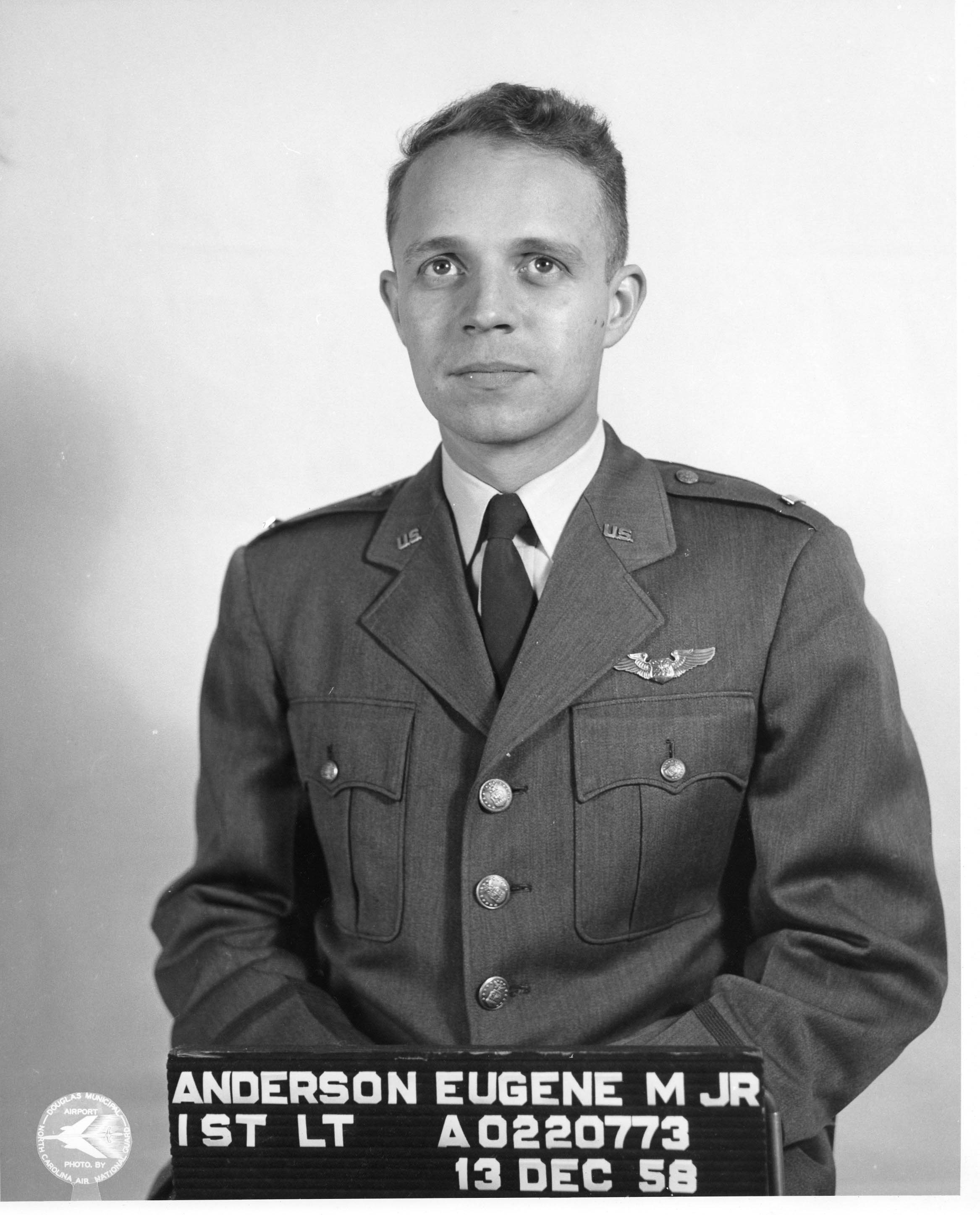 1st Lt Eugene M. Anderson Official Photo