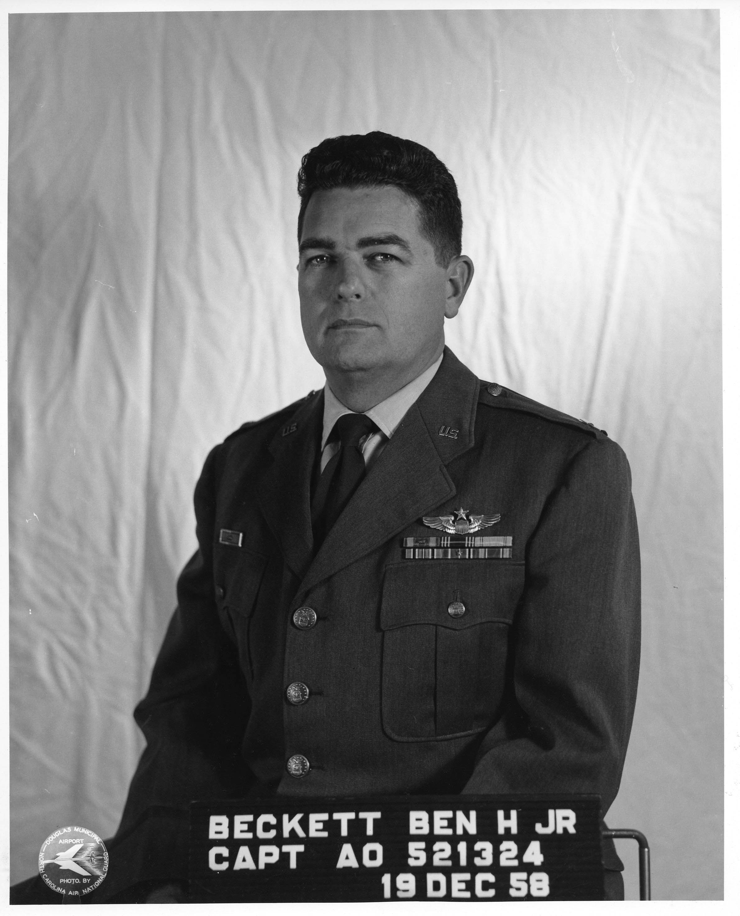 Capt Ben H. Beckett, Jr. Official Date