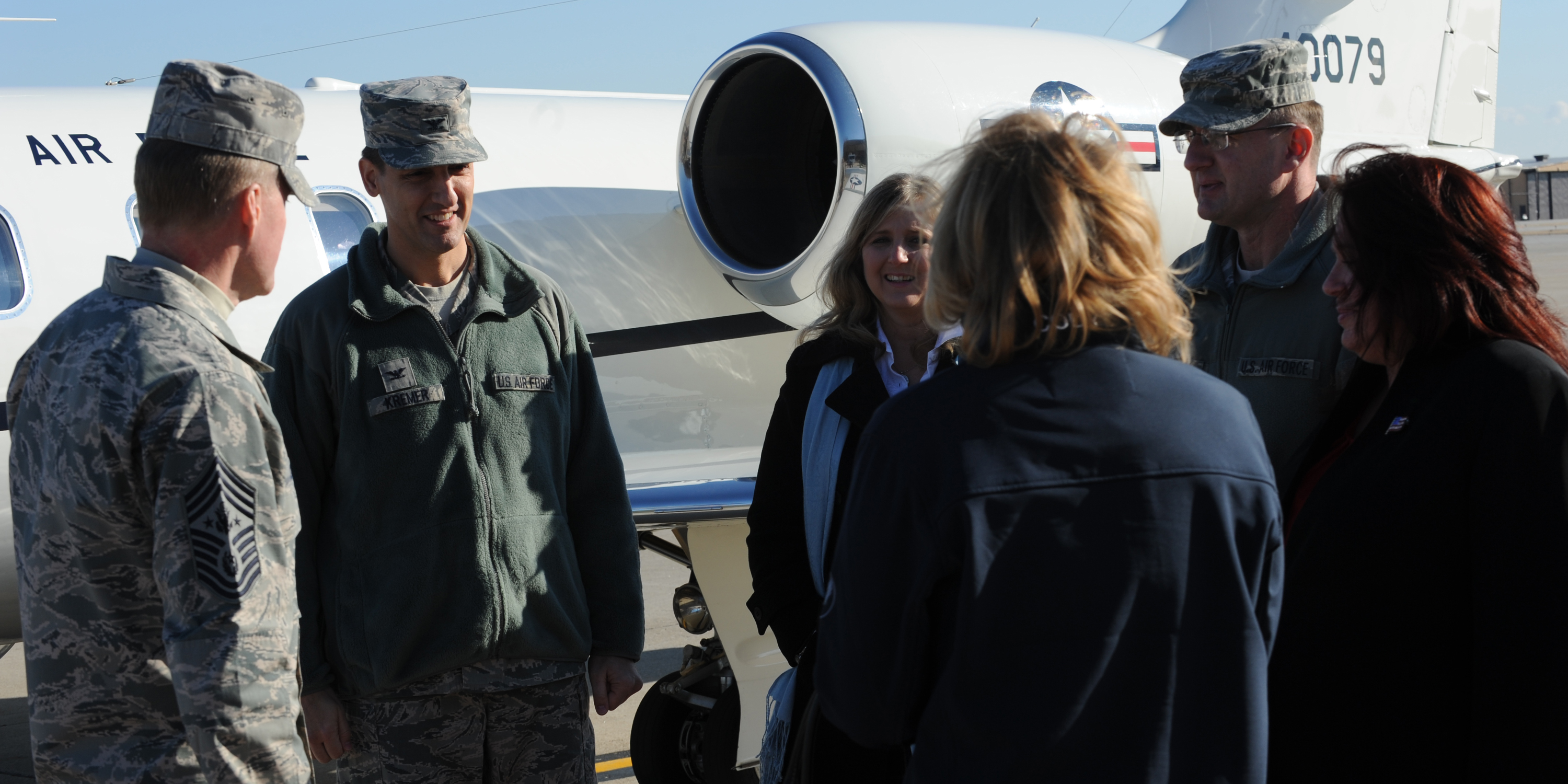 Chief Master Sgt. of the Air Force James A. Cody Visits Scott