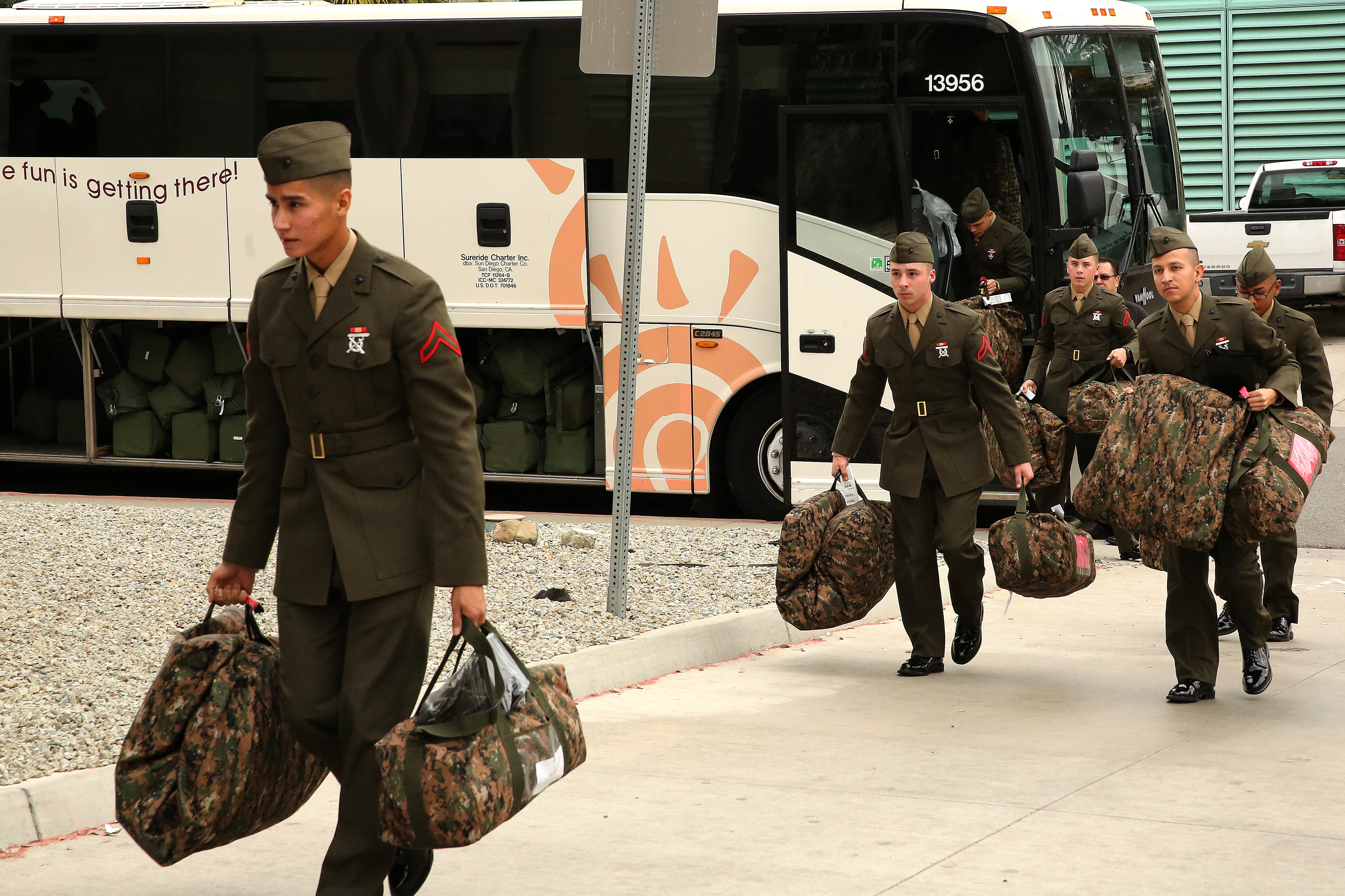 School of Infantry check-in