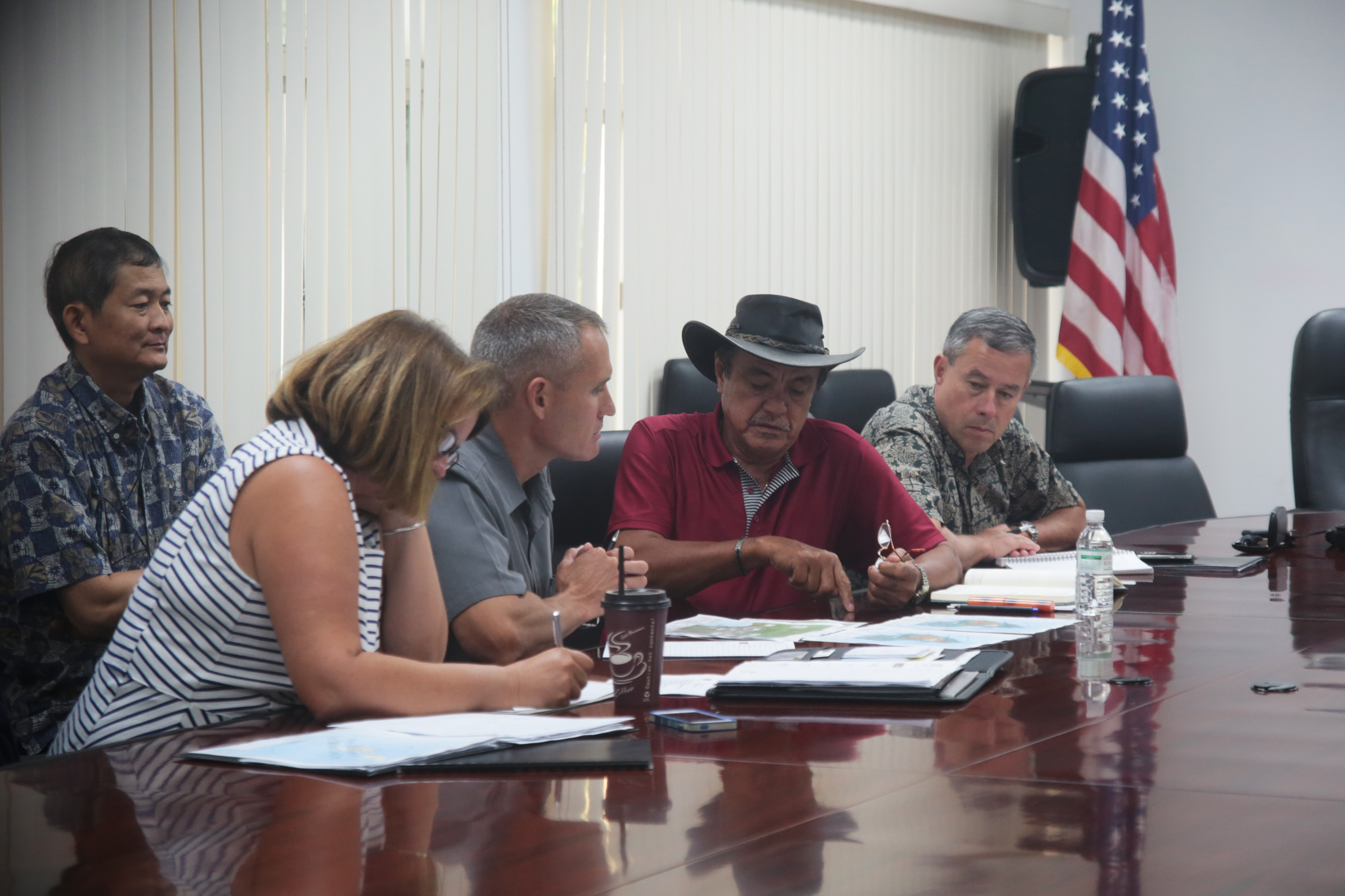 DPRI Team Briefs CNMI Leaders On Proposed Live Fire Training Ranges.