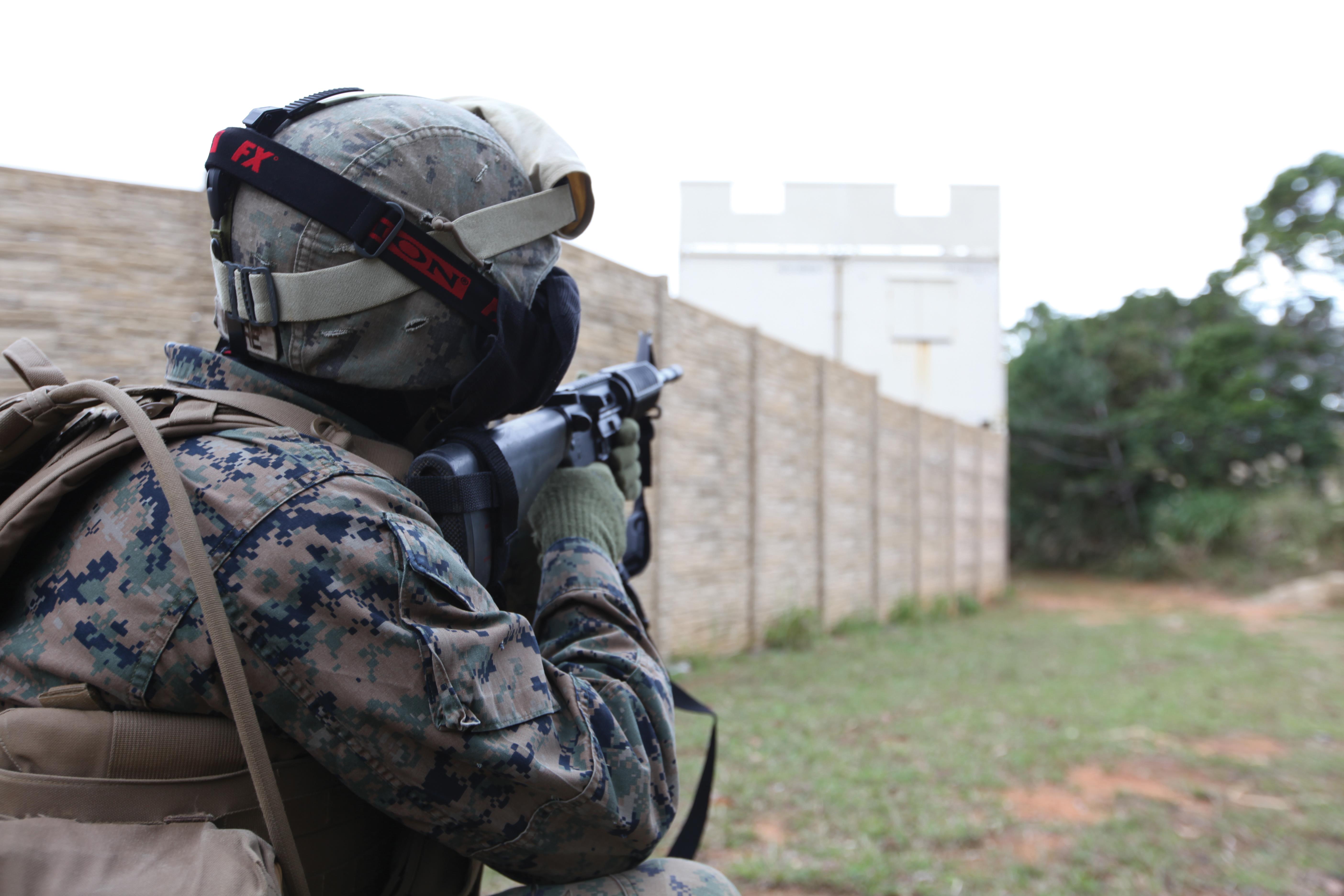 Law enforcement Marines patrol, clear urban terrain > United States ...