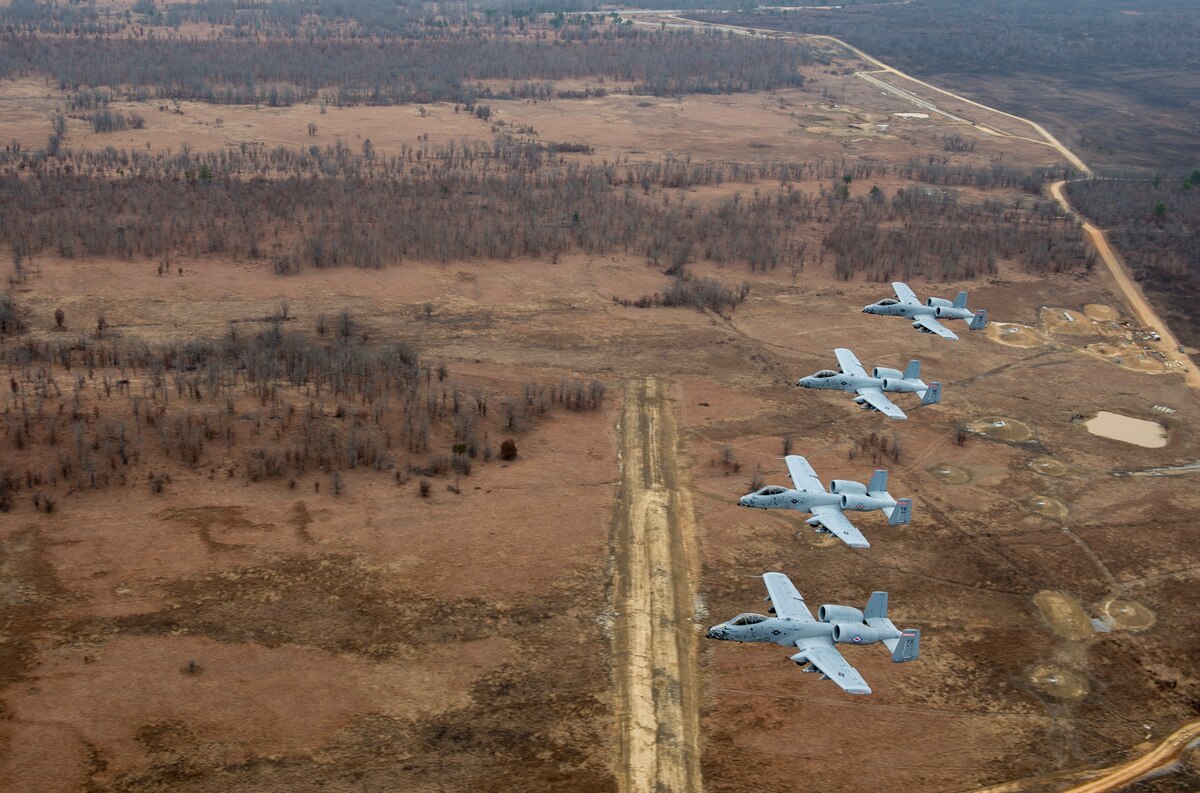 Fearsome four-ship: 188th Warthogs train at Razorback Range > Air ...