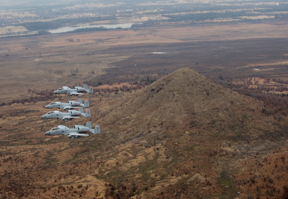 Fearsome four-ship: 188th Warthogs train at Razorback Range > Air ...